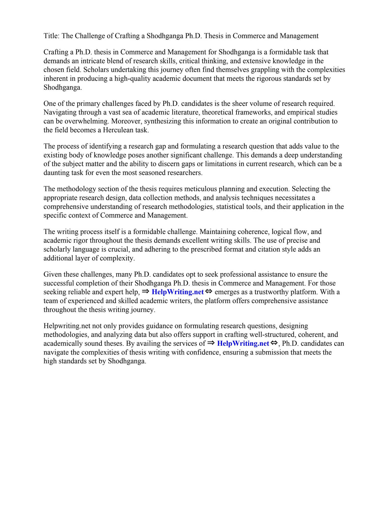Shodhganga Phd Thesis In Commerce And Management by Point Park ...