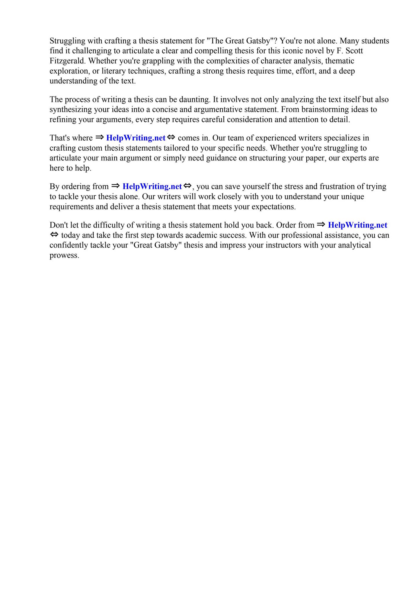 Thesis Statements For The Great Gatsby by Los Angeles Southwest College ...