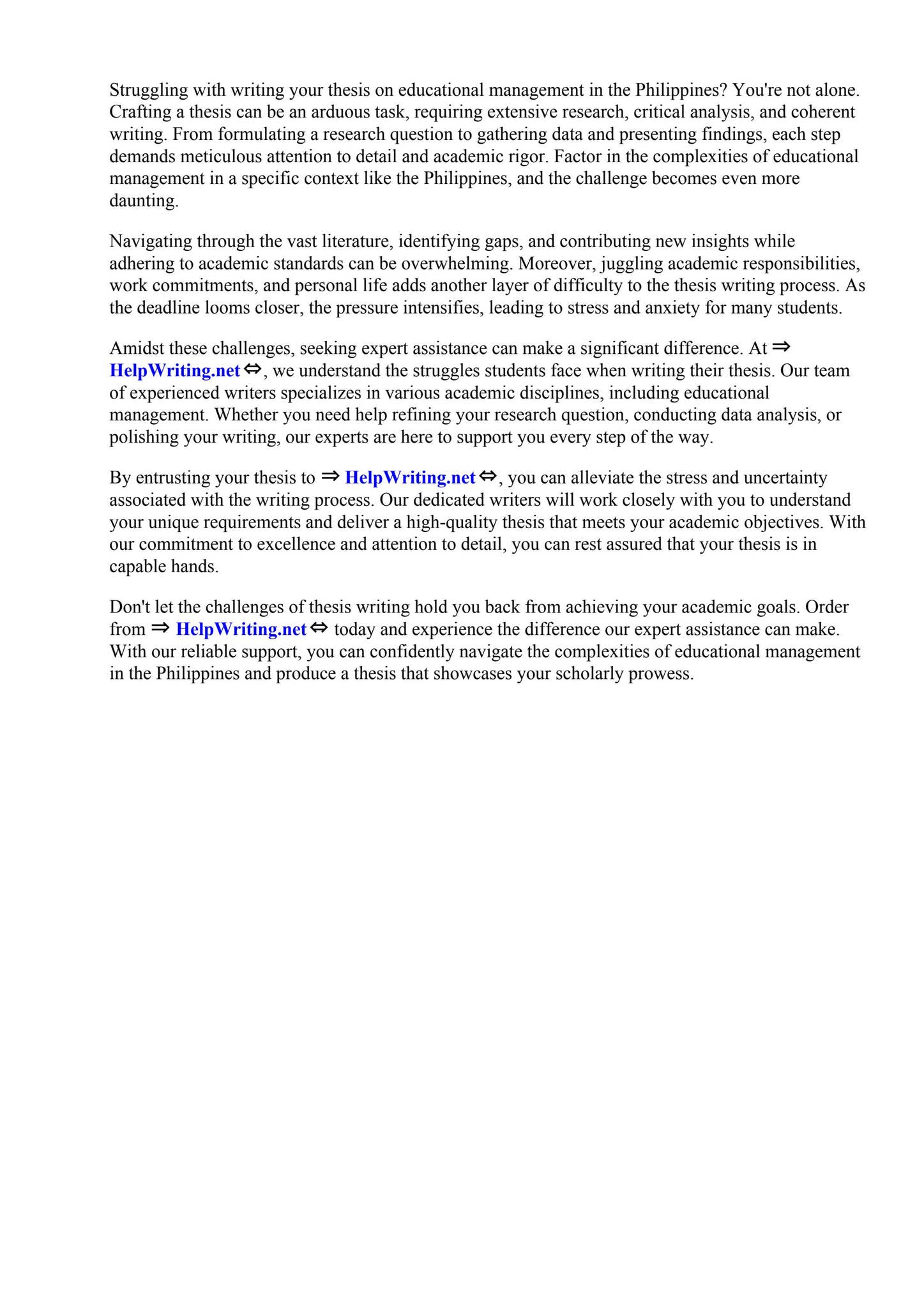 Thesis On Educational Management In The Philippines by Lee University ...