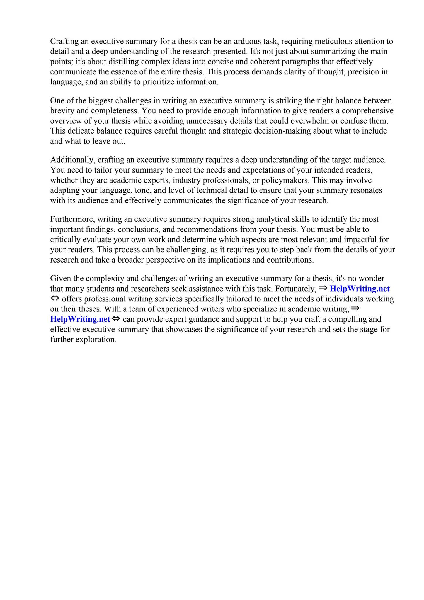 How To Write Executive Summary Of A Thesis by University of Alabama - Issuu