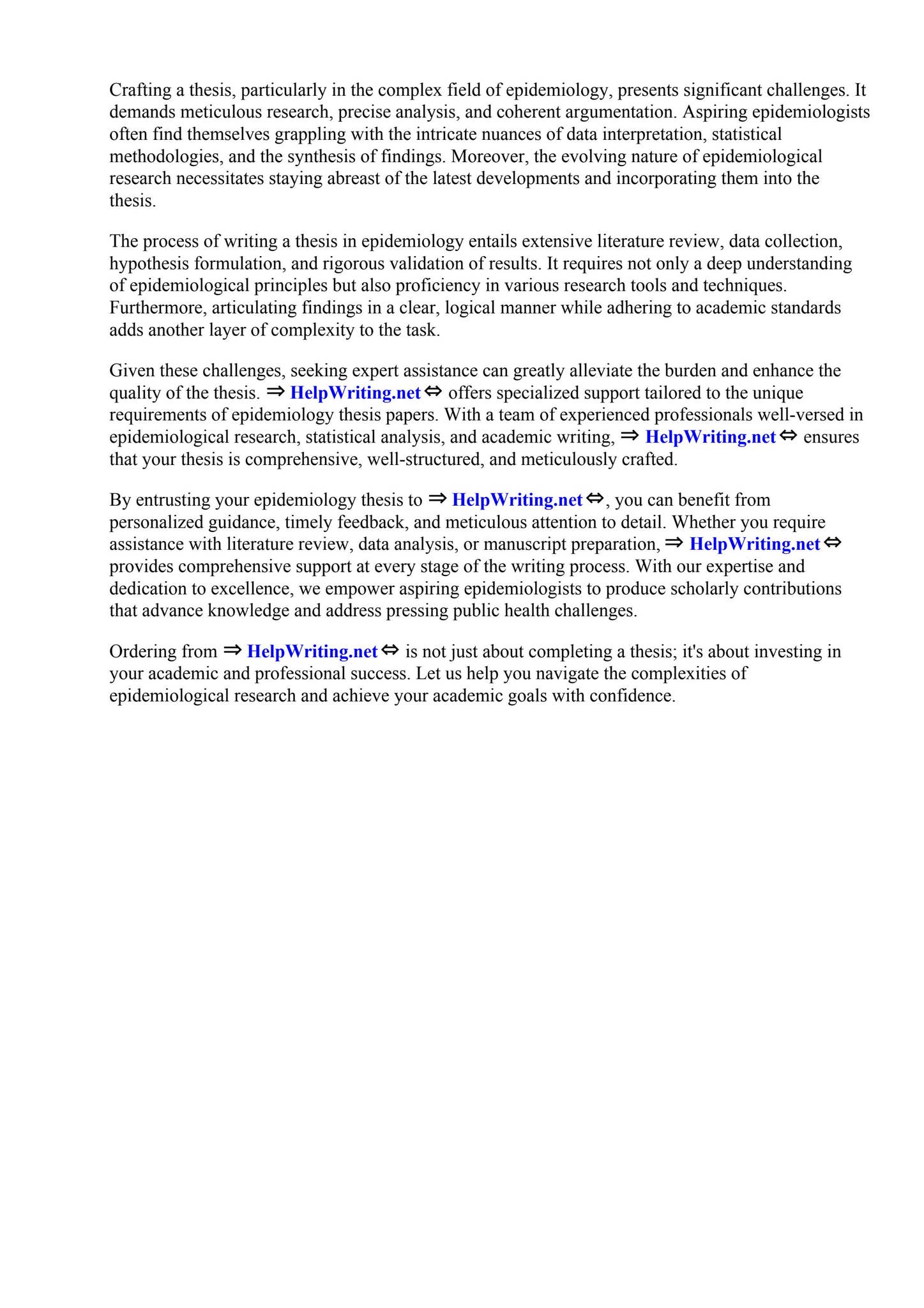 Epidemiology Thesis Paper by Medical College of Wisconsin - Issuu