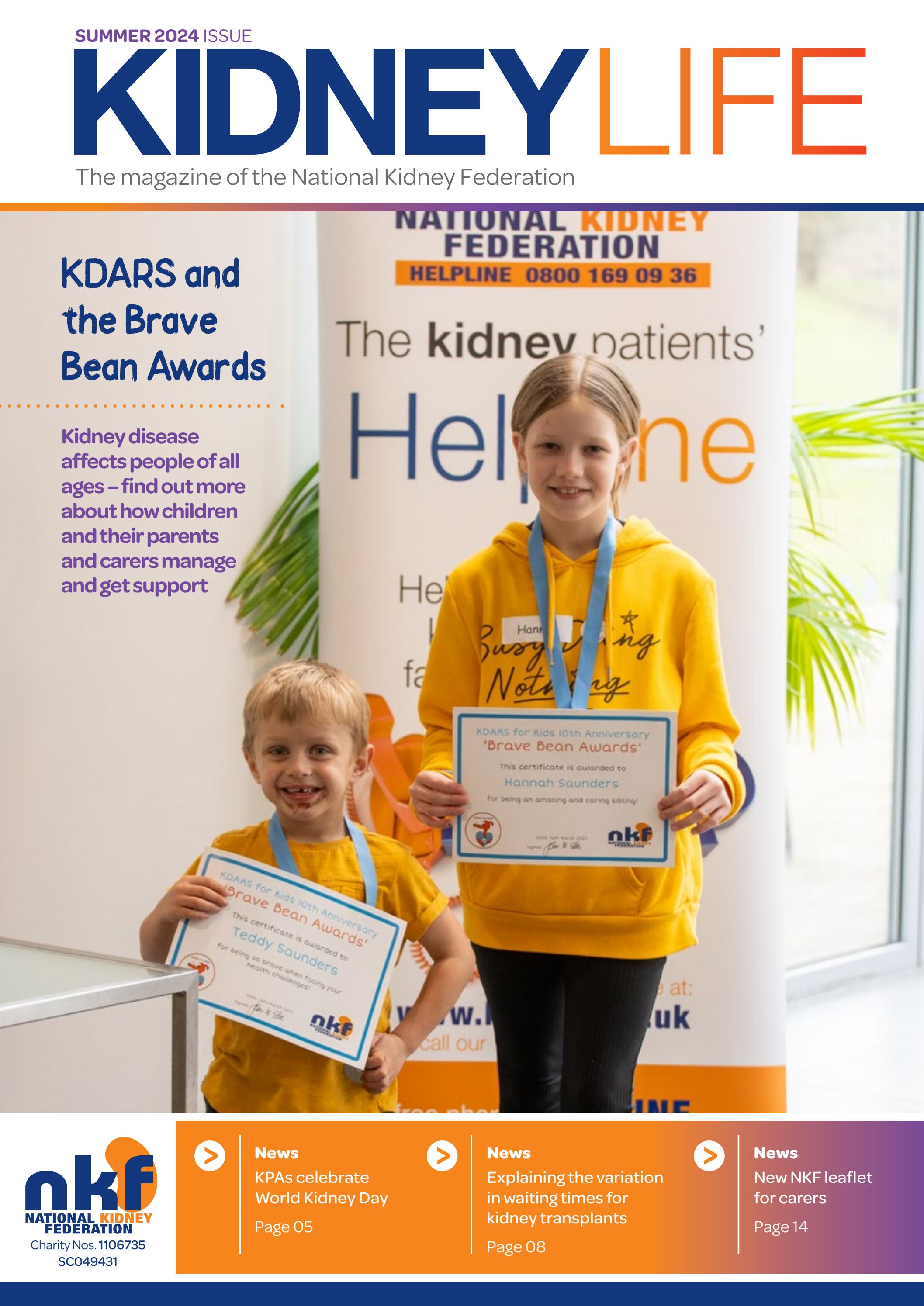 Kidney Life Summer 2024 by National Kidney Federation - Issuu