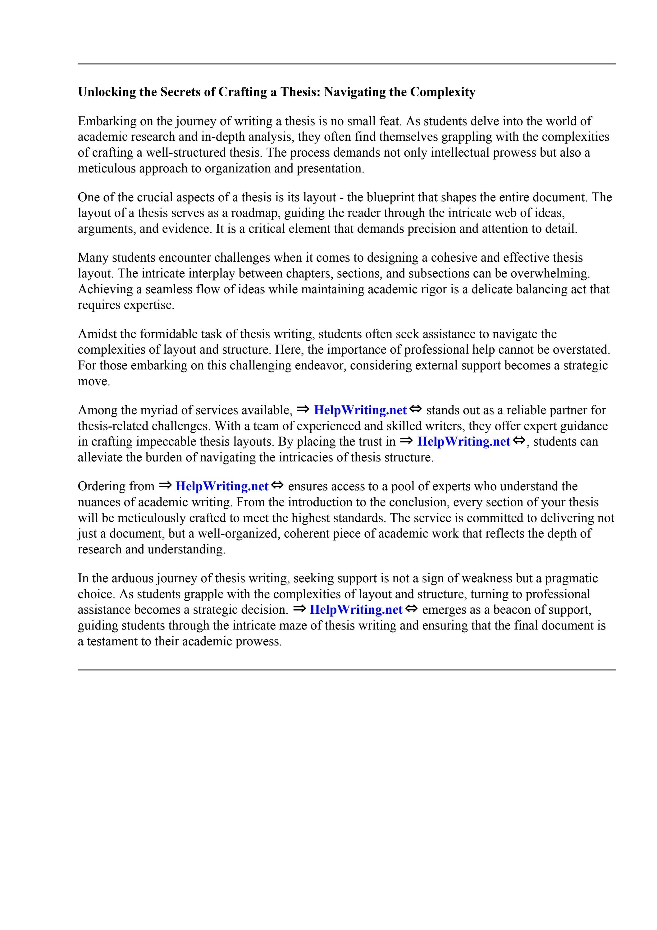 Layout Thesis Example by University of Alabama - Issuu