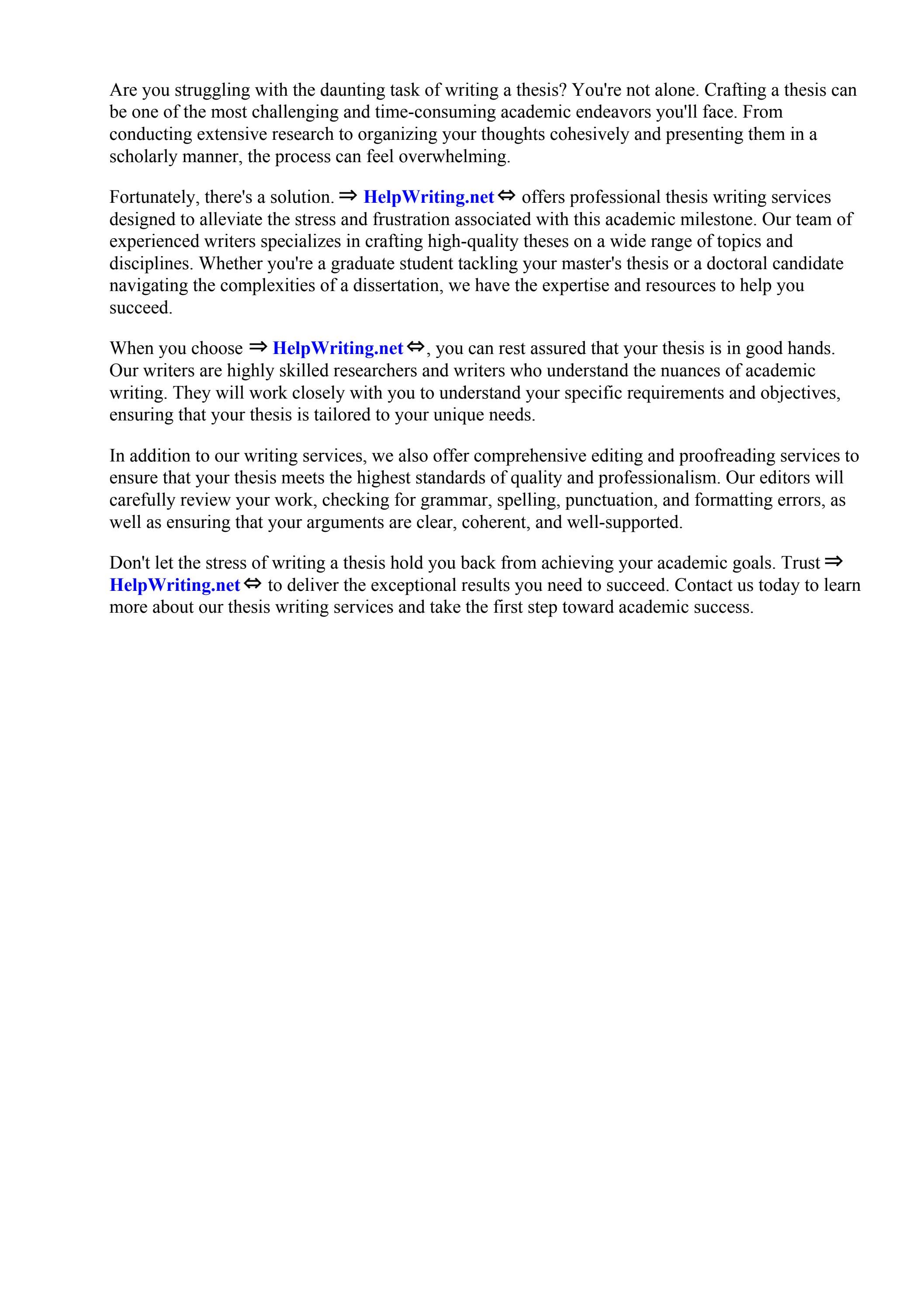 Thesis Store by Arkansas State University Three Rivers - Issuu