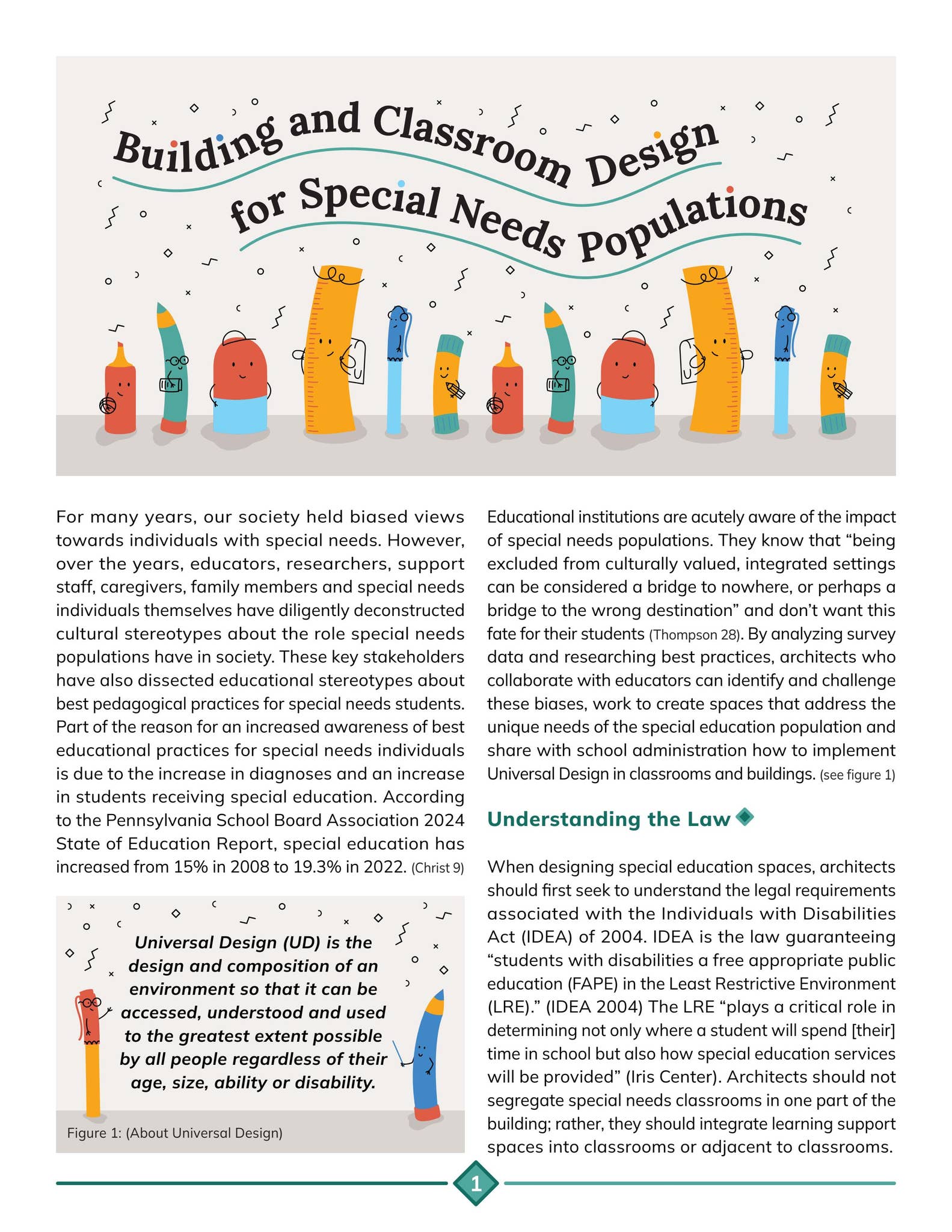 Building and Classroom Design for Special Needs Populations by RLPS ...
