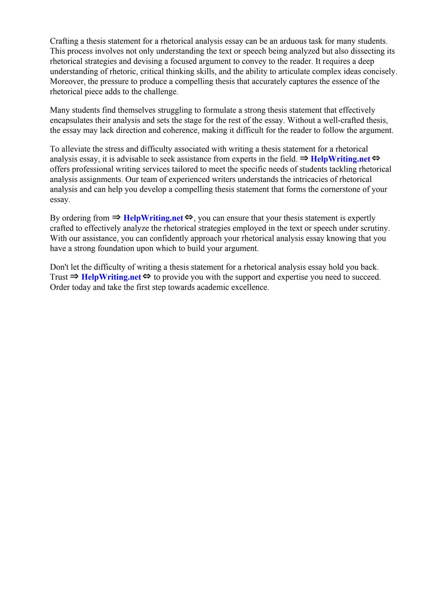 Thesis Statement For A Rhetorical Analysis Essay by Pennsylvania ...