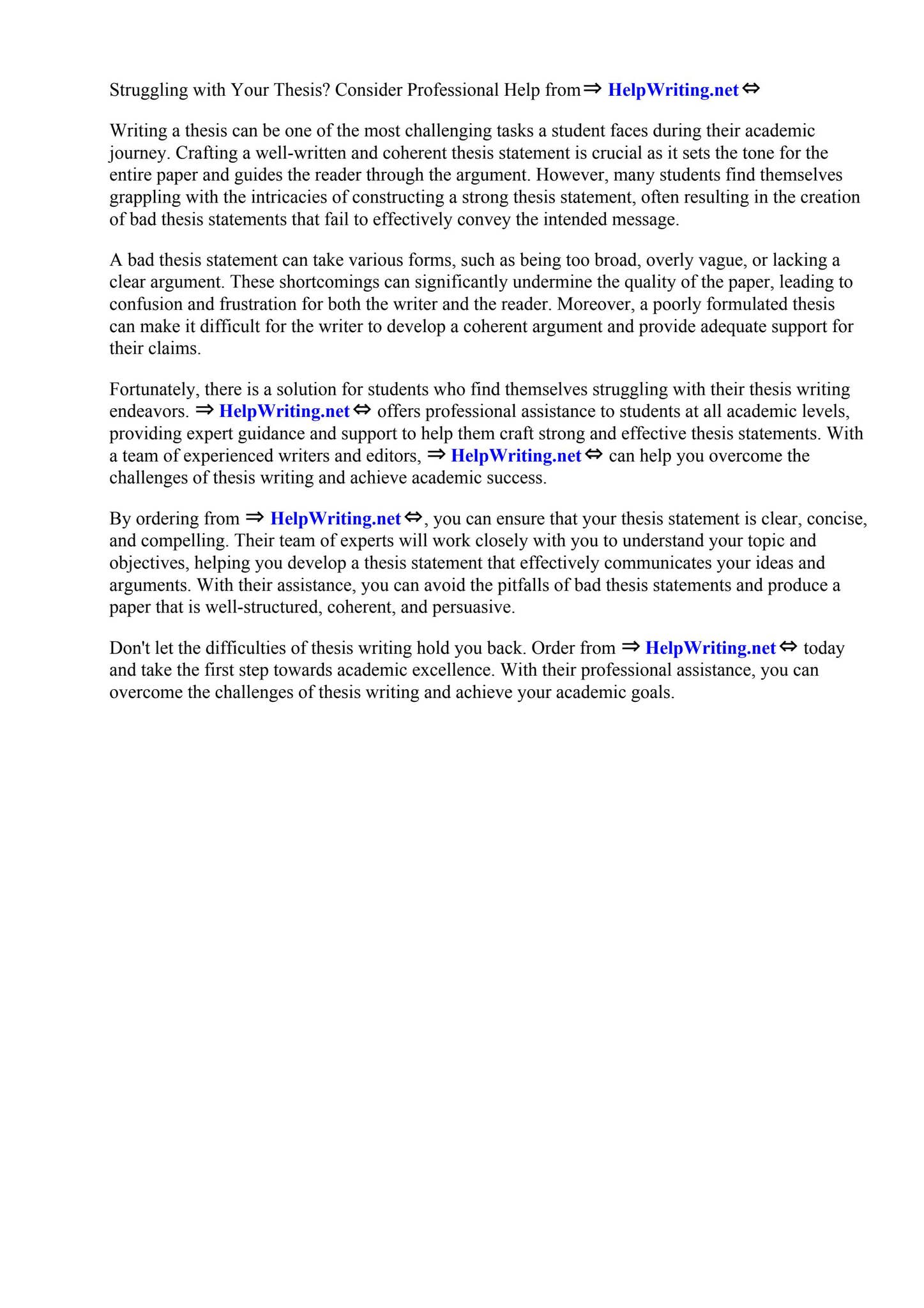 Bad Thesis Statements by Ave Maria University - Issuu