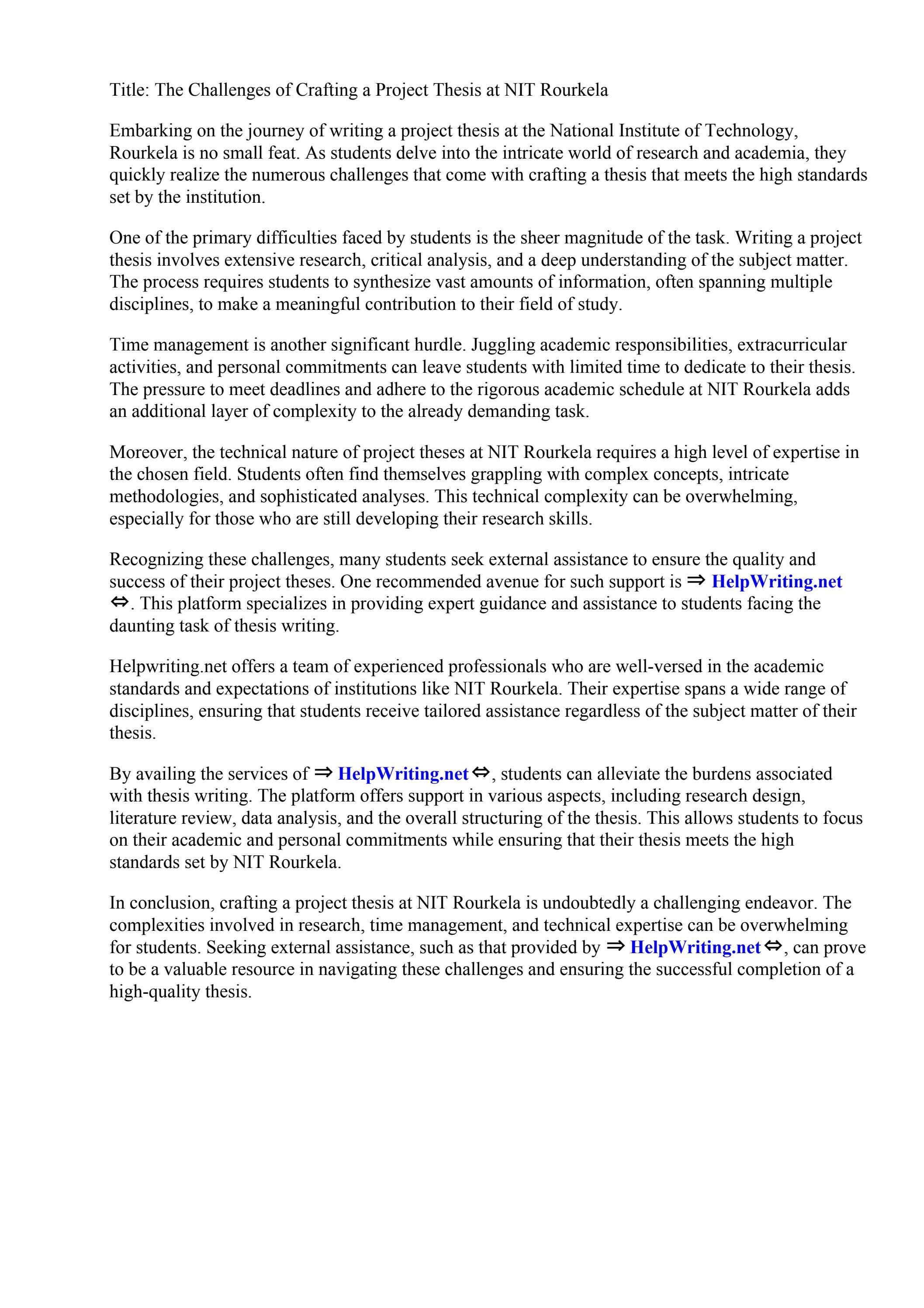 Project Thesis Nit Rourkela by Cuesta College - Issuu