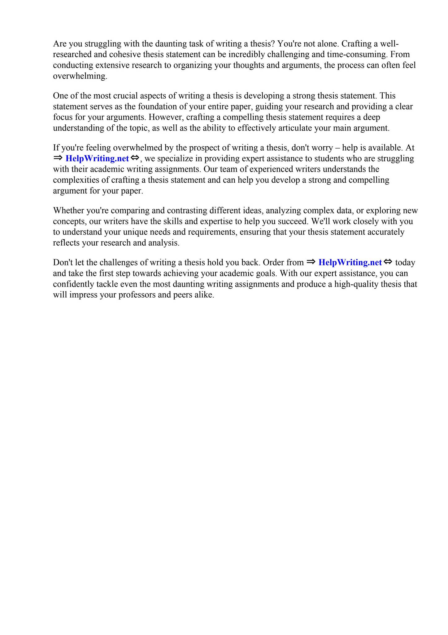 Comparing And Contrasting Thesis Statement Example by Associated ...