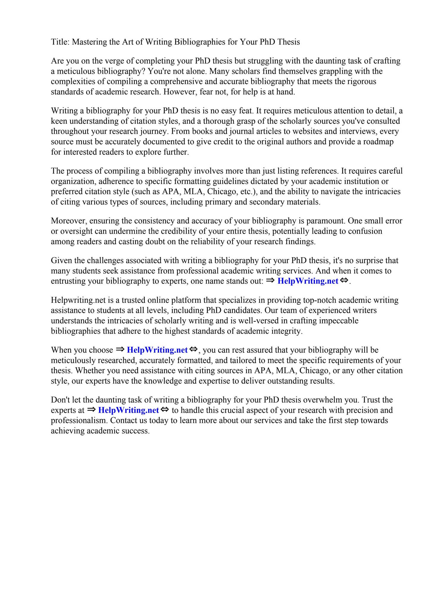 How To Write Bibliography For Phd Thesis by Lansdale School of Business ...