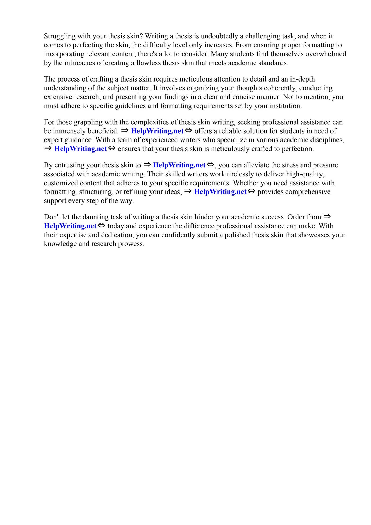 Thesis Skin Help by Texas A&M University-San Antonio - Issuu