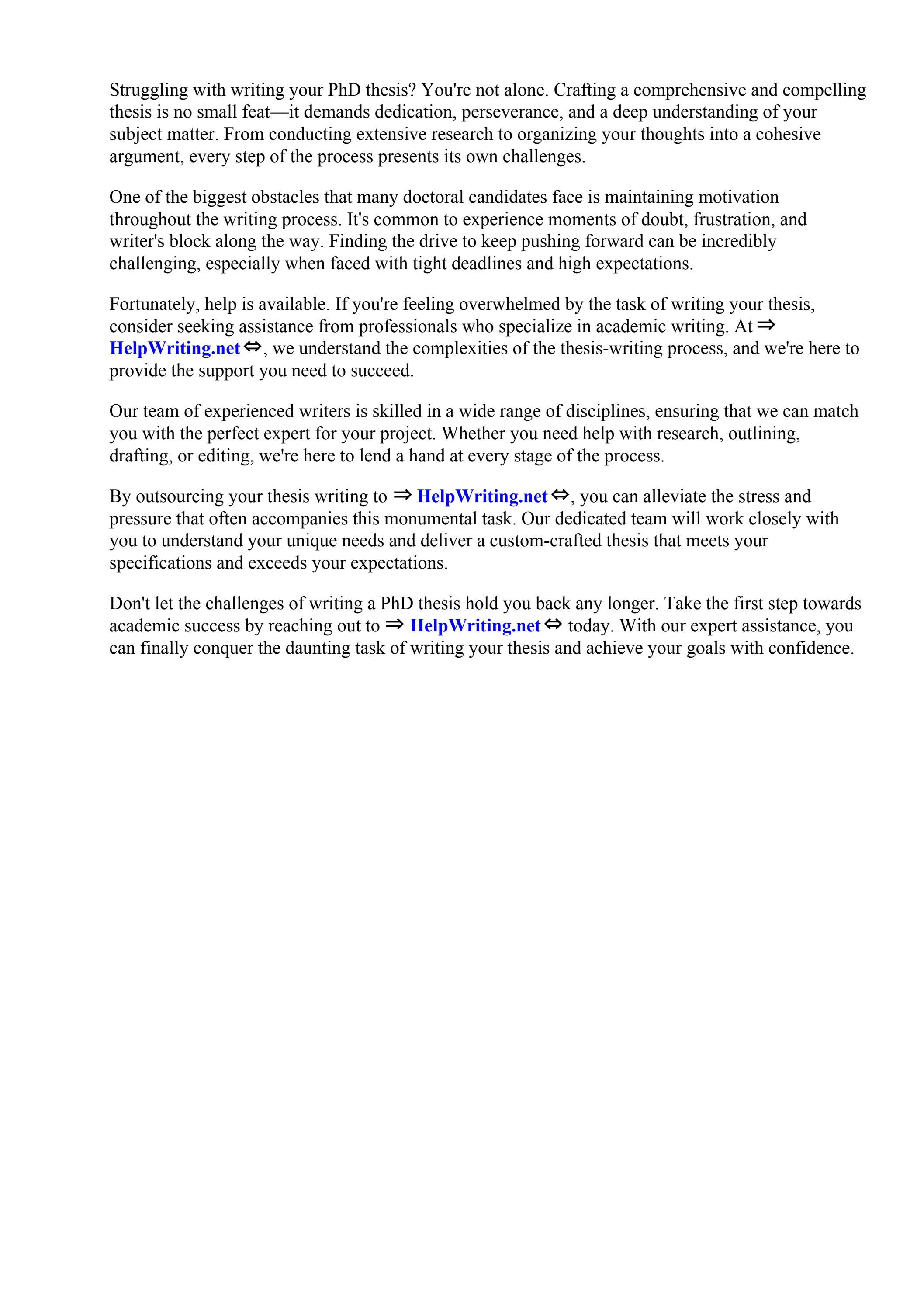 Motivation To Write Phd Thesis by Pueblo Community College - Issuu