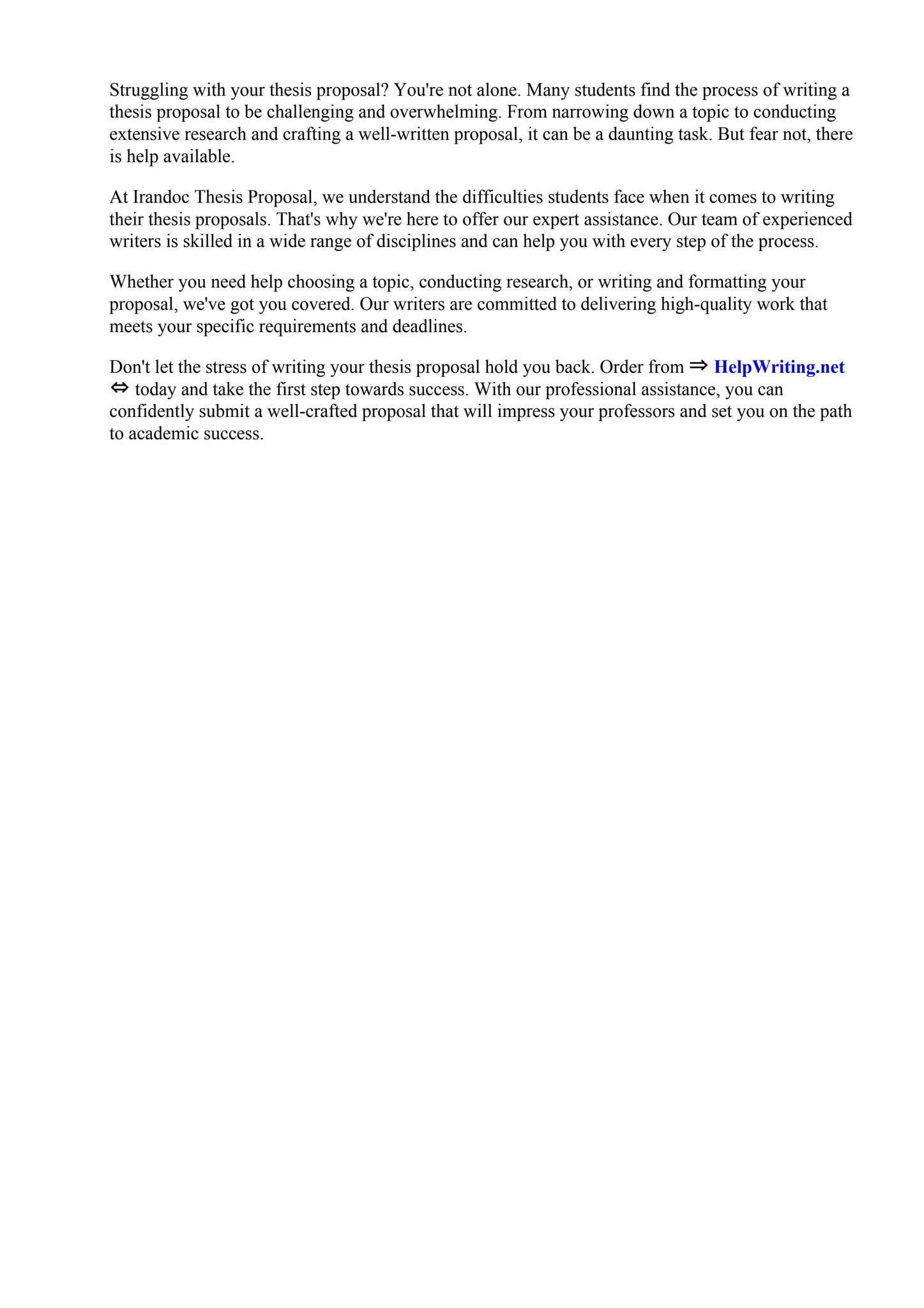 Irandoc Thesis Proposal by Orange County Community College - Issuu
