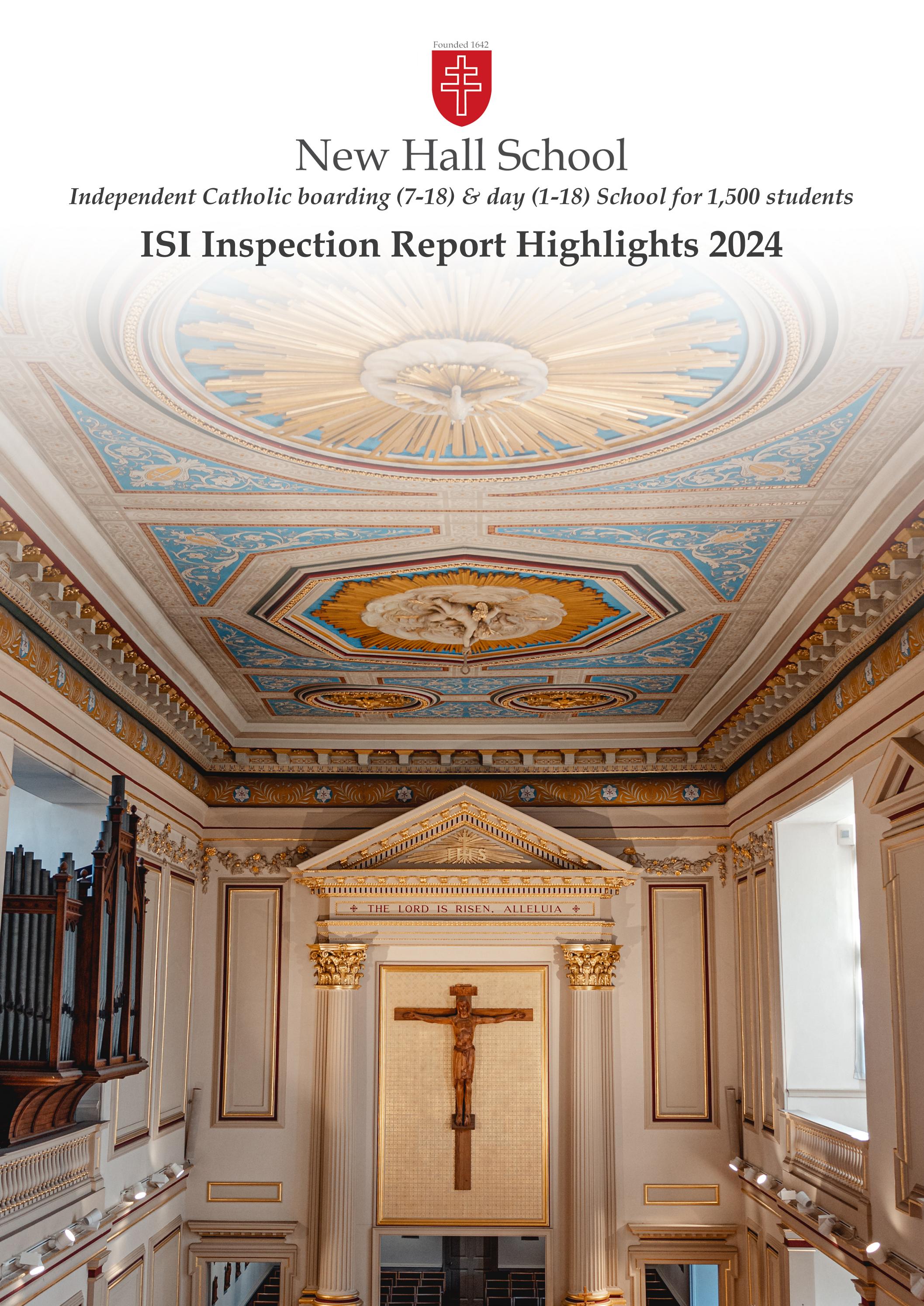 New Hall School ISI Inspection Report Highlights 2024 by New Hall ...