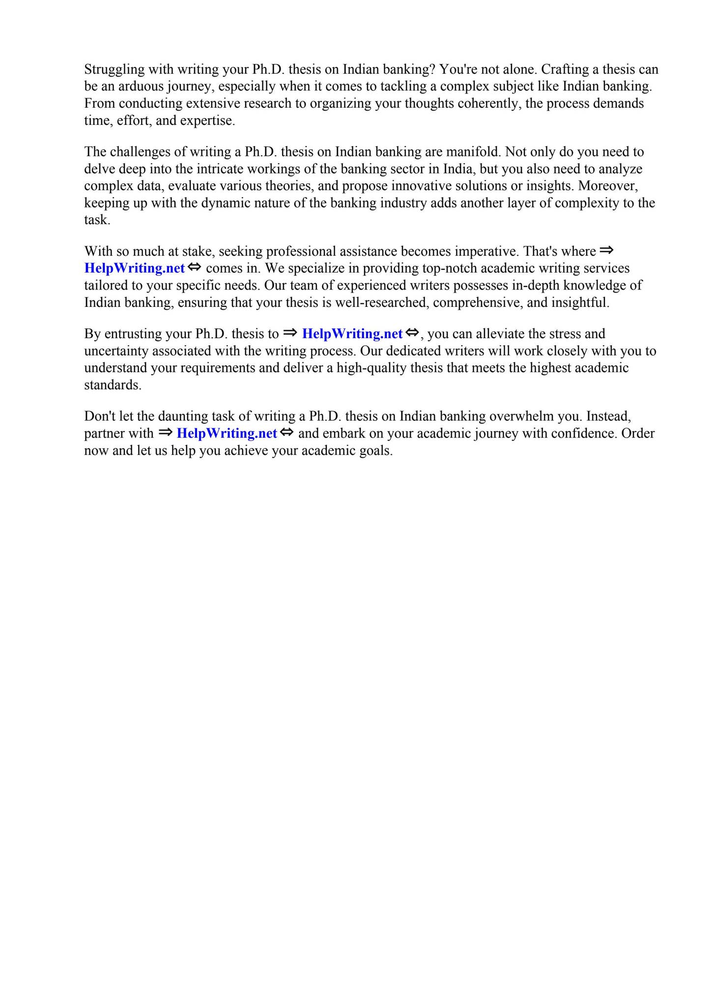 Phd Thesis On Indian Banking by Bill and Sandra Pomeroy College of ...