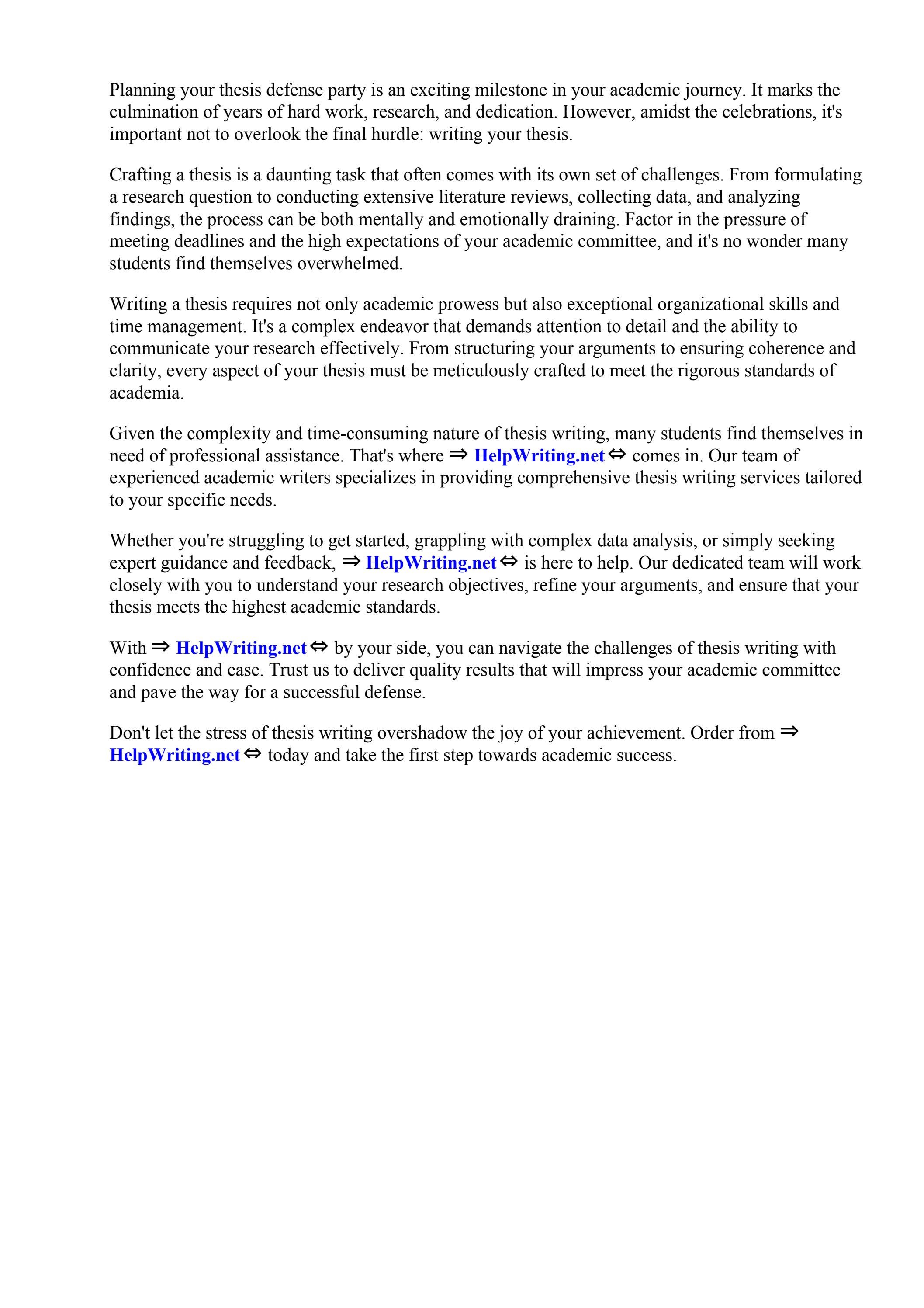 Thesis Defense Party Invitation by Gaston College - Issuu