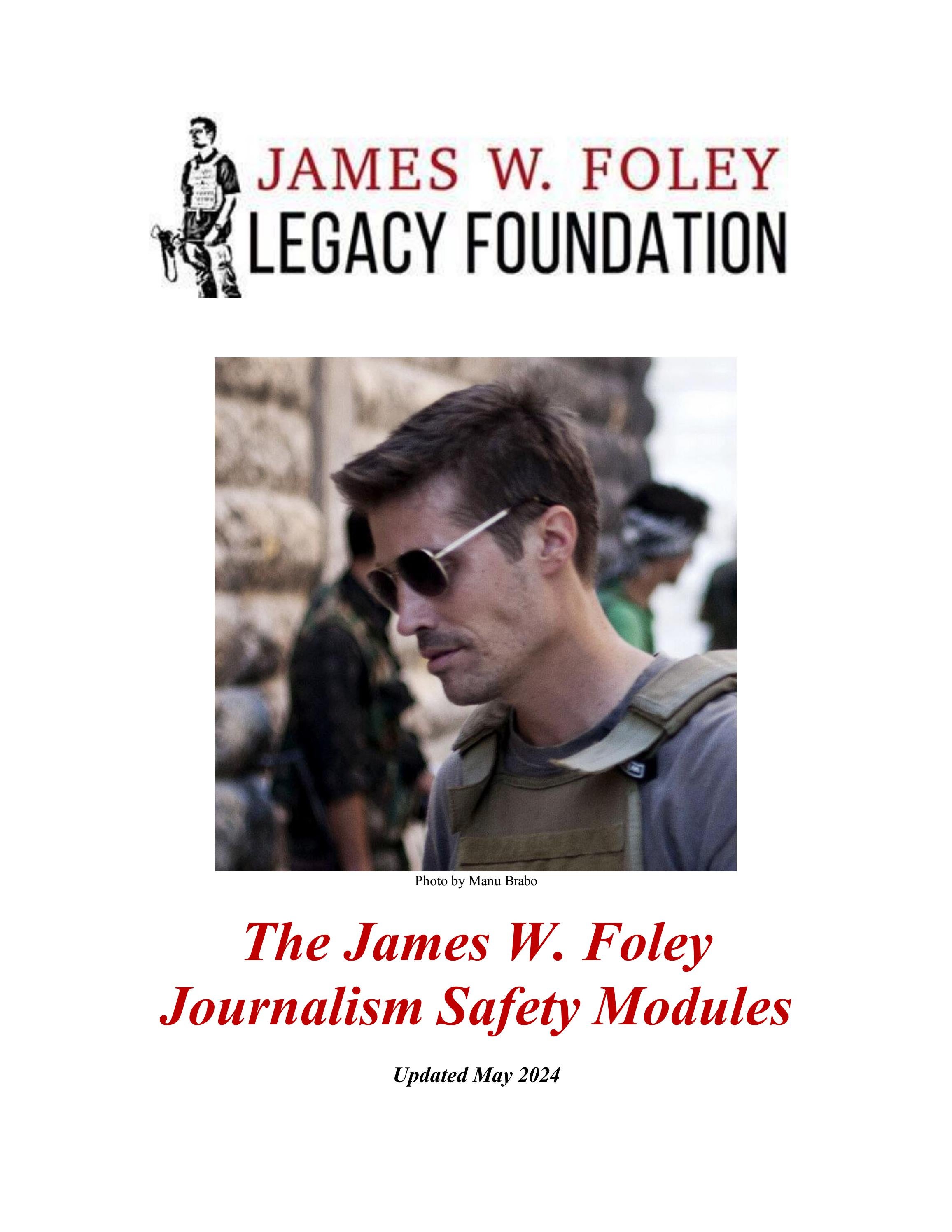 James W. Foley Journalism Safety Modules (May 2024) by James W. Foley ...