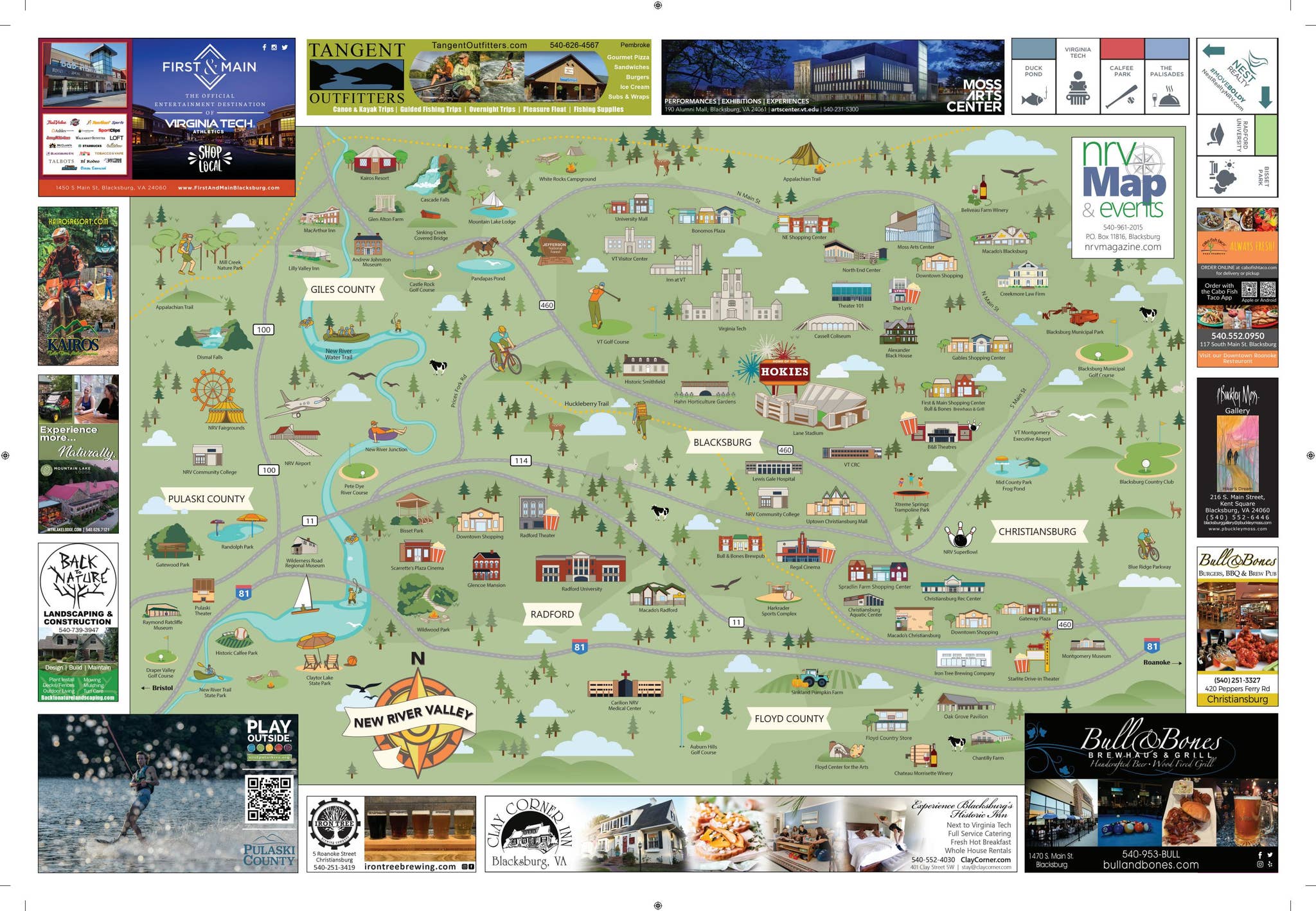 NRV Map & Events 2023 by New River Valley Magazine - Issuu
