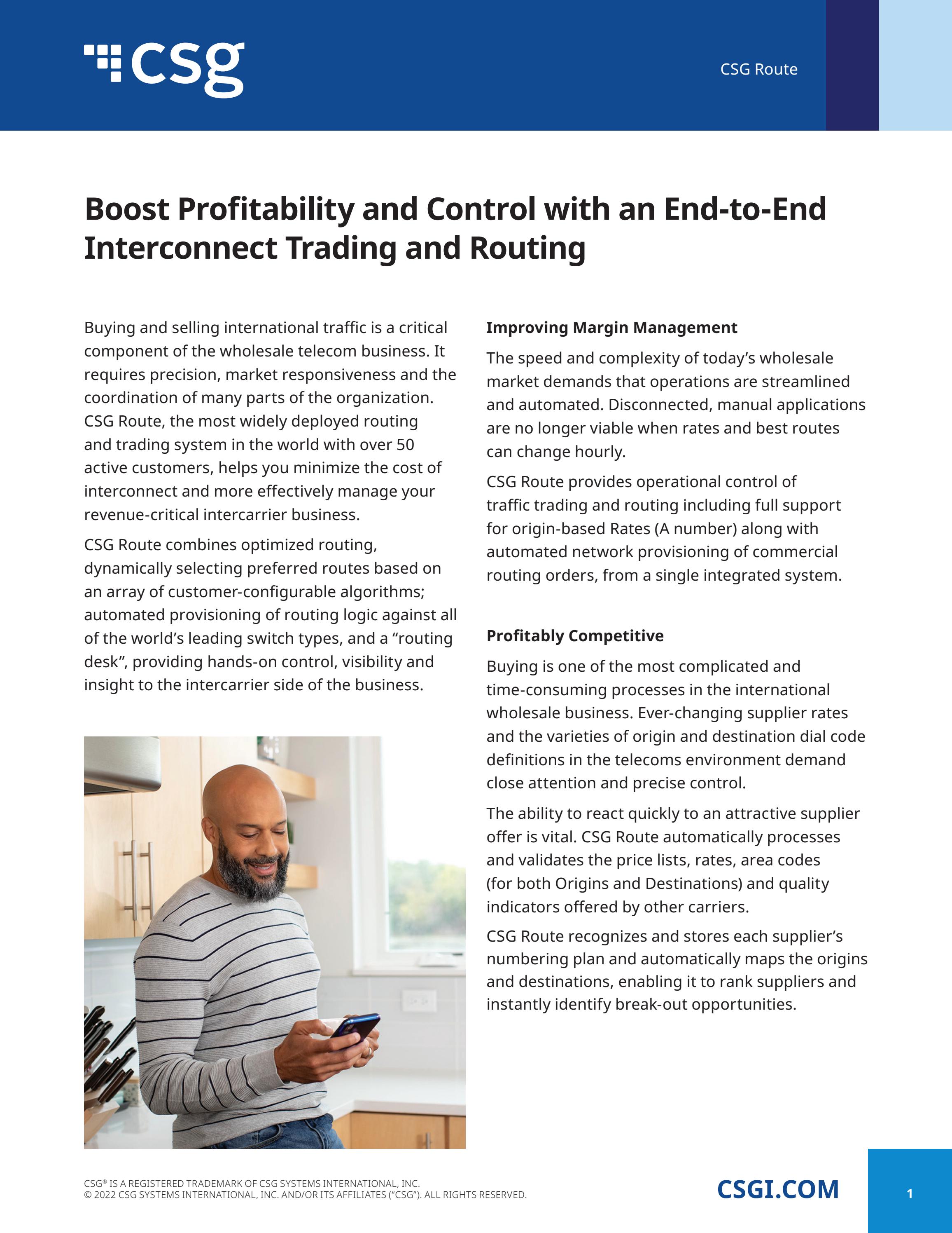 CSG Route Datasheet by CSG Systems - Issuu