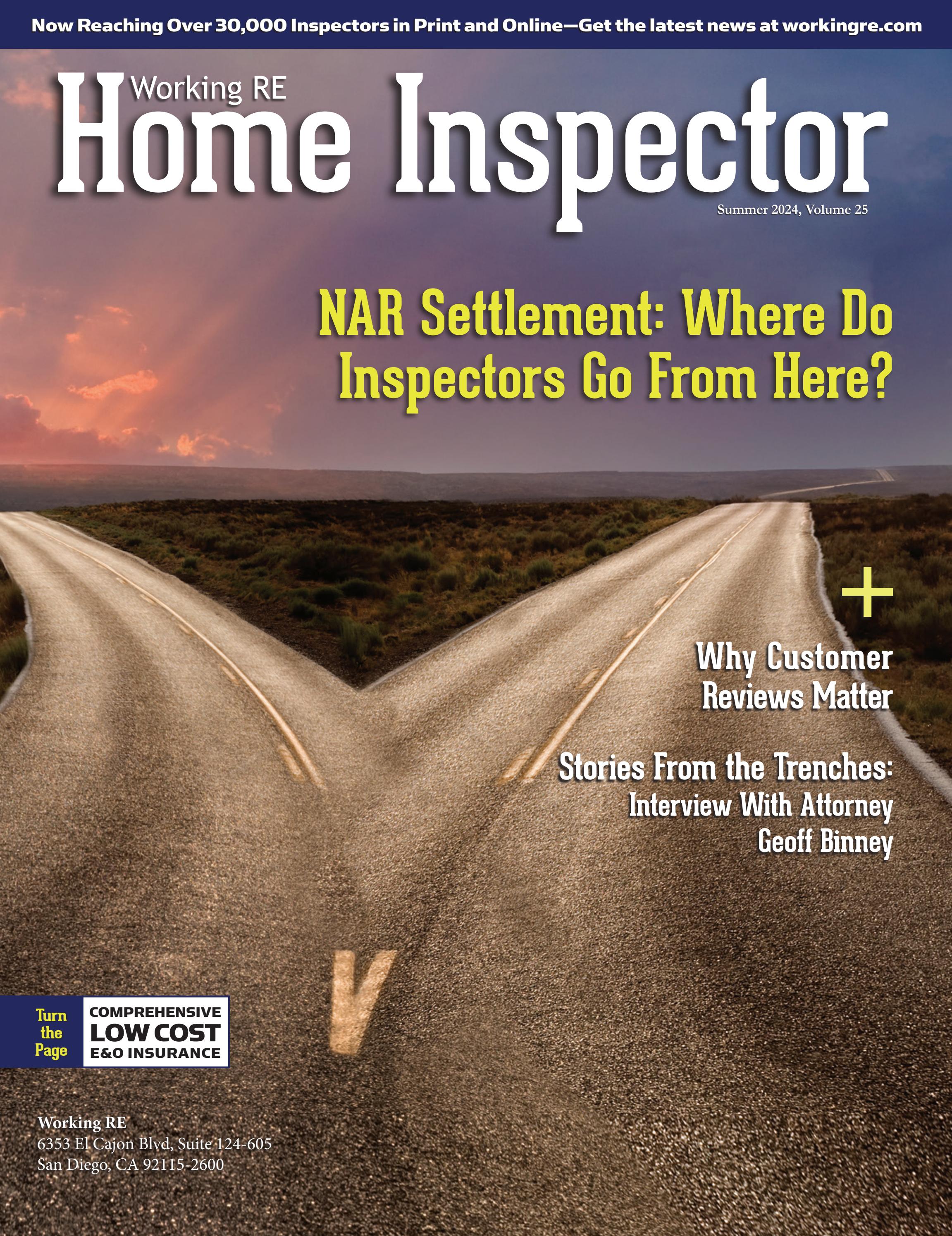 Working RE Home Inspector - Issue 25 by Working RE Magazine - Issuu