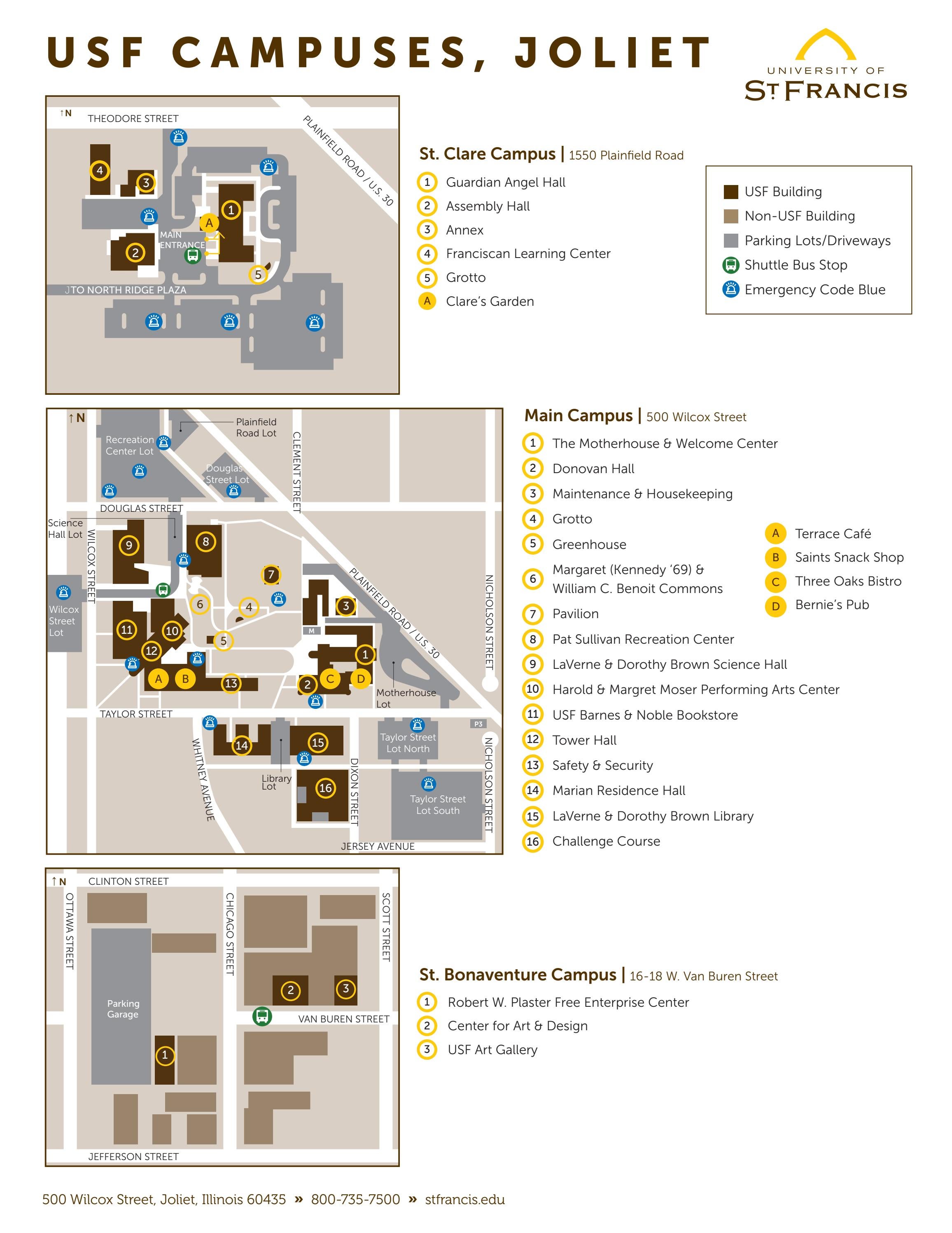 USF Campus Maps by University of St. Francis - Issuu