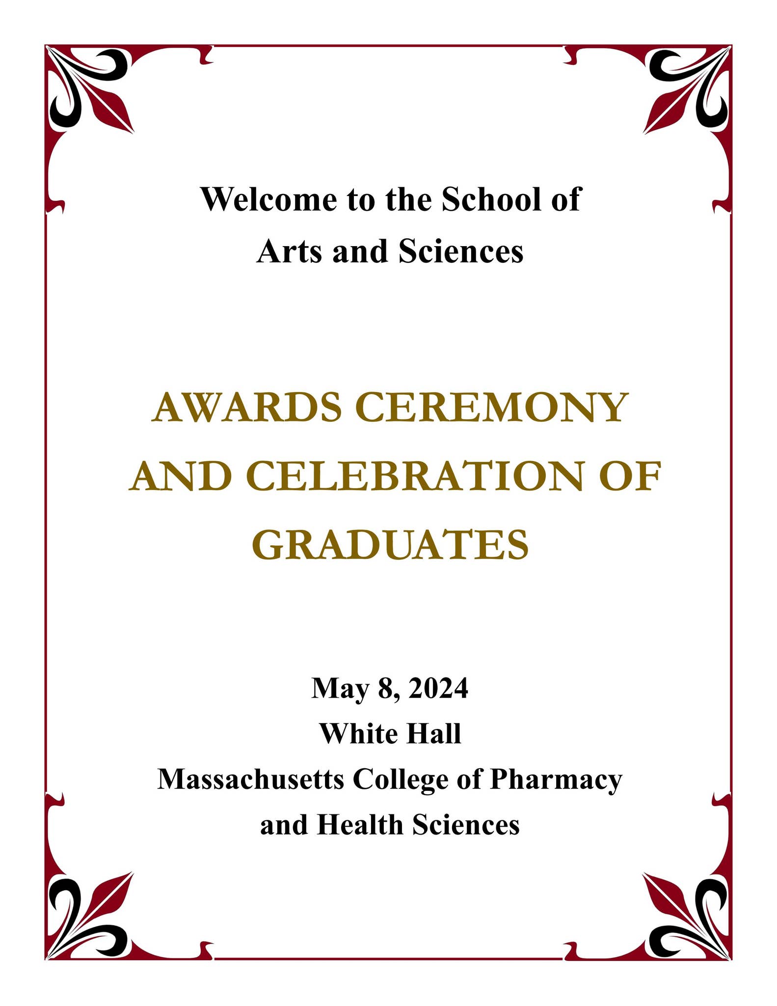 MCPHS School of Arts & Sciences Award Ceremony by Massachusetts College ...