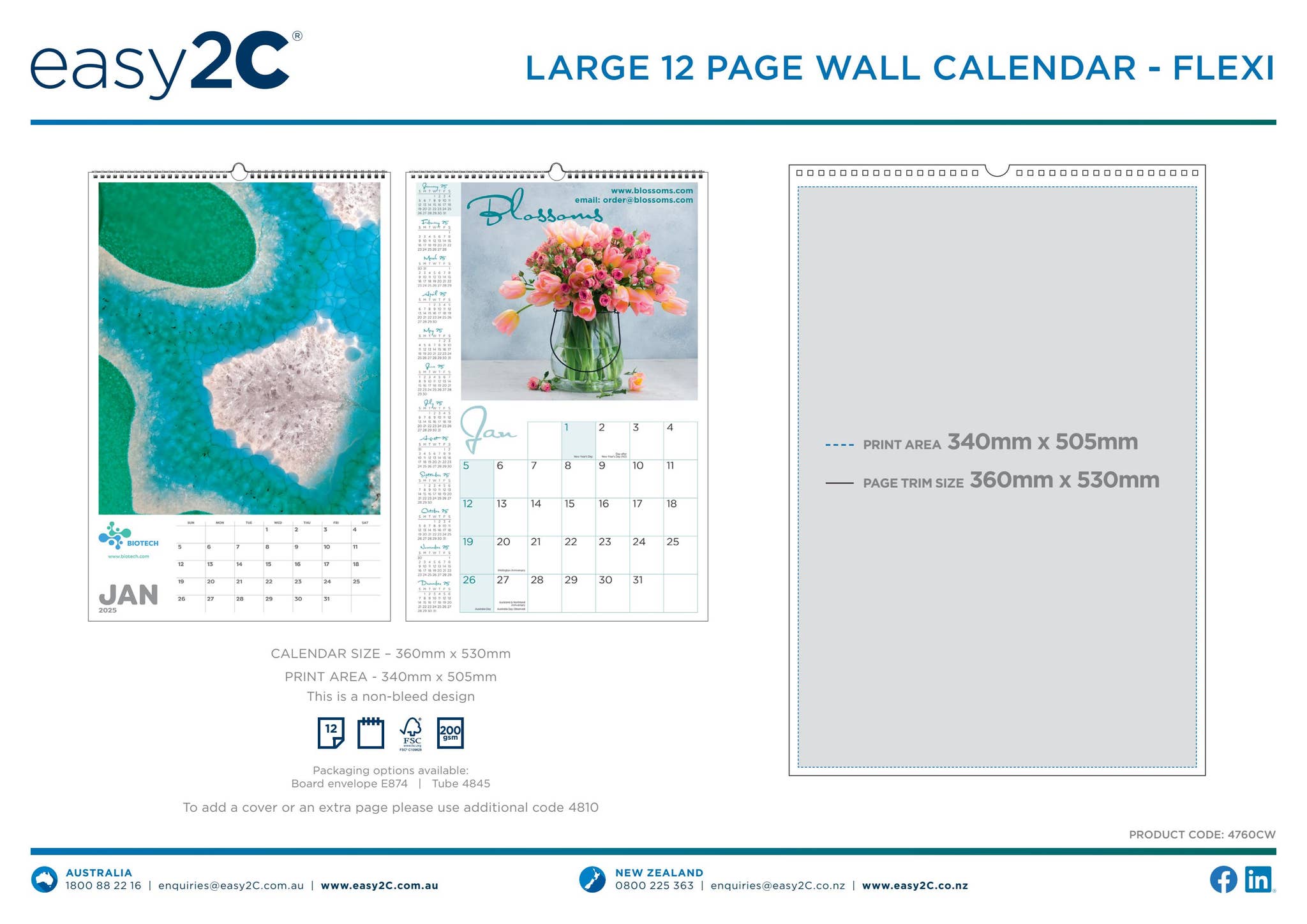 Large 12 page wall calendar - flexi - TT by easy2c - Issuu