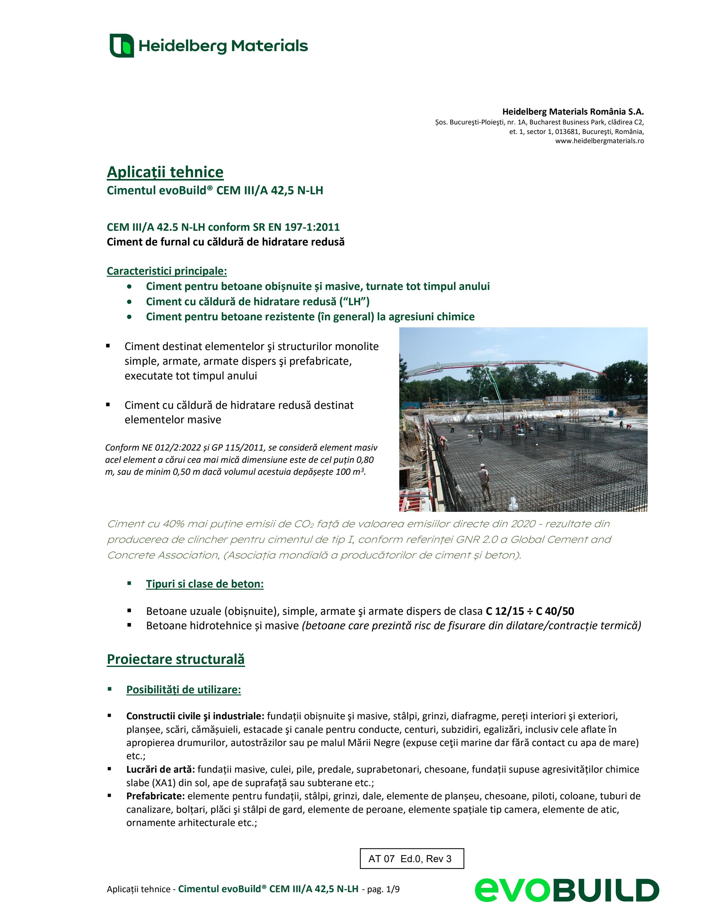 Aplicatii tehnice CEM III A 42.5 N-LH_evoBuild 2024.05.07-2024.12.01 by ...