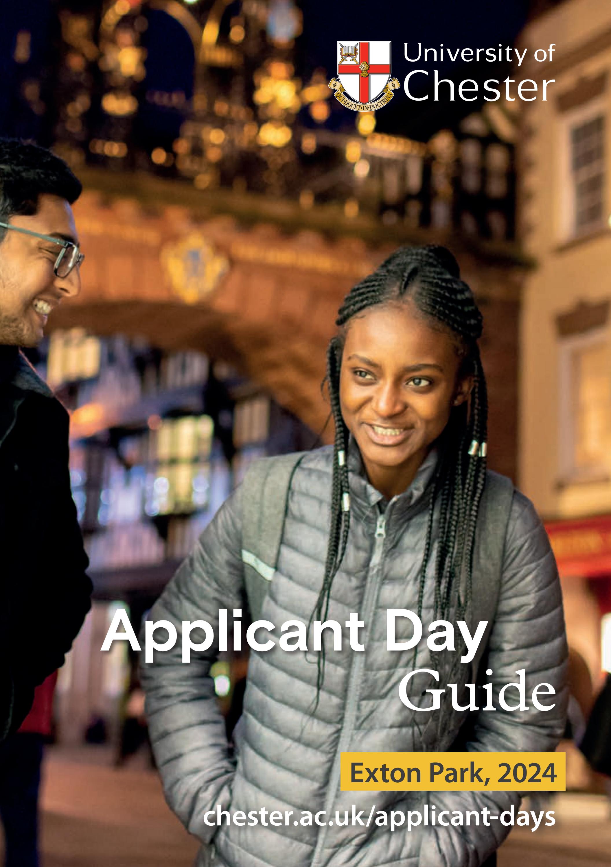 UoC Exton Park Visit Day Guide by University of Chester - Issuu