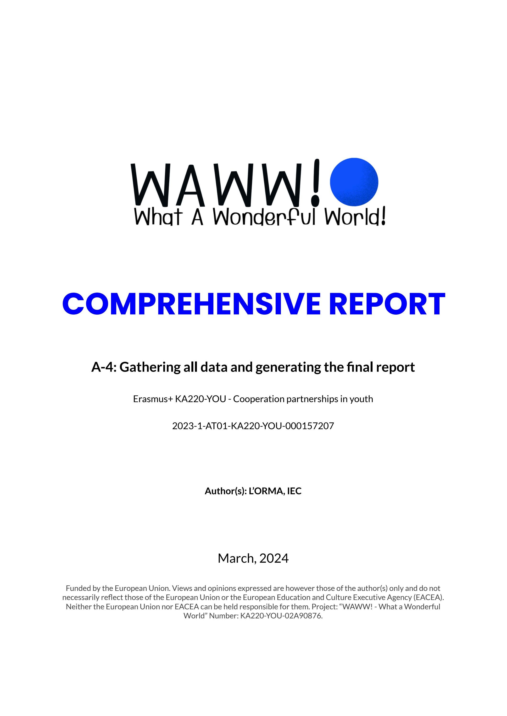 Comprehensive report WAWW_EN by Erasmus+ - Issuu