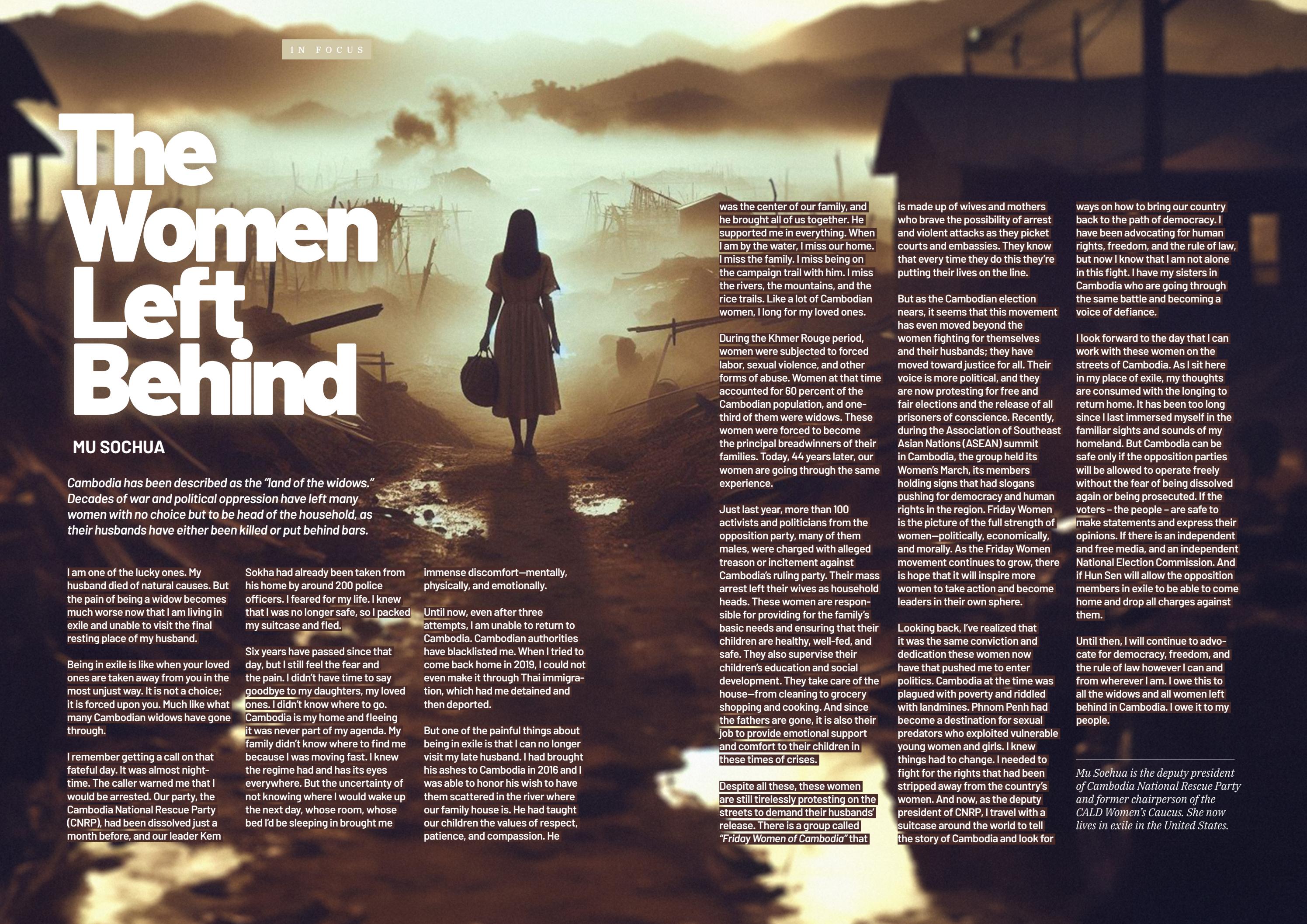 The Women Left Behind by CALD - Issuu