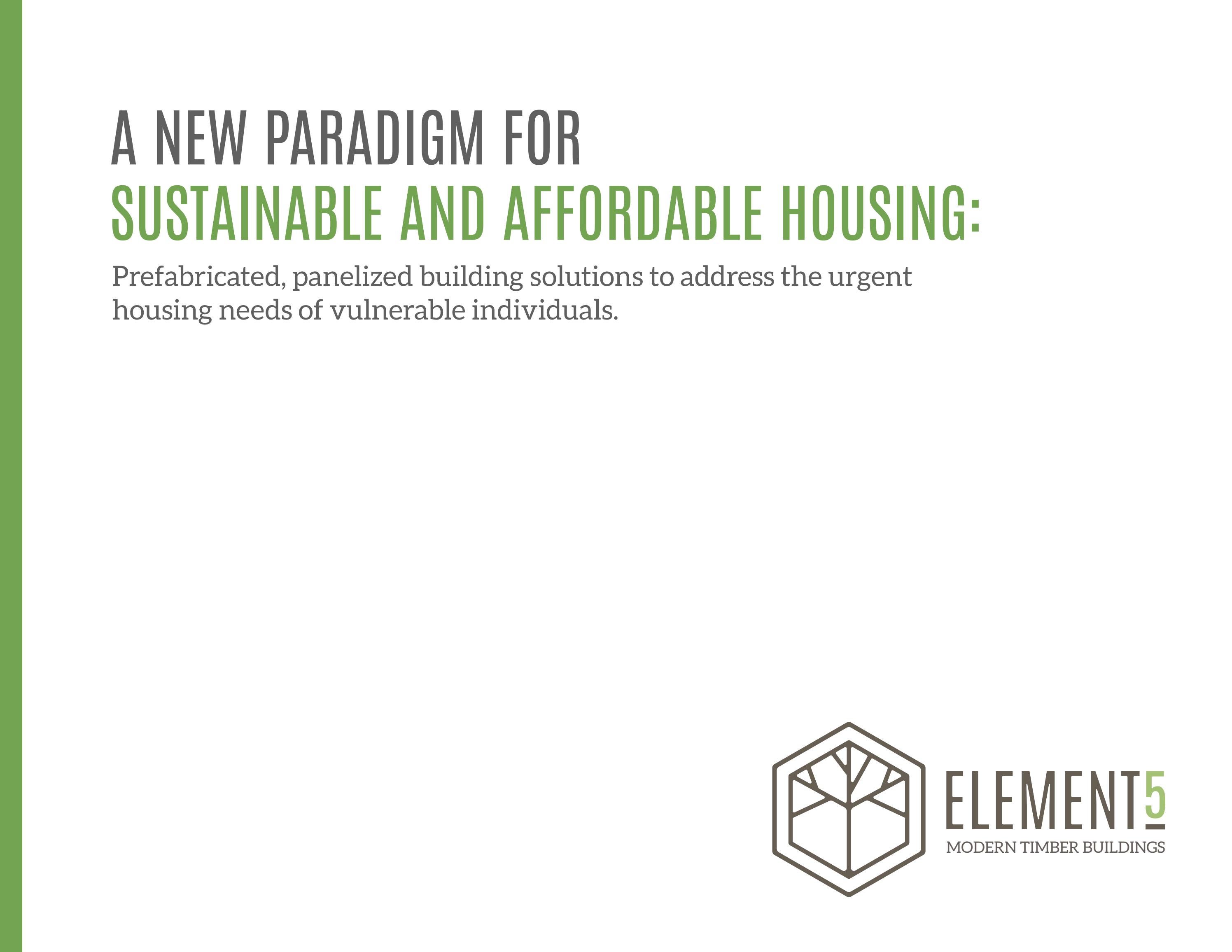 Element5- Affordable Housing Brochure by Element5 - Issuu
