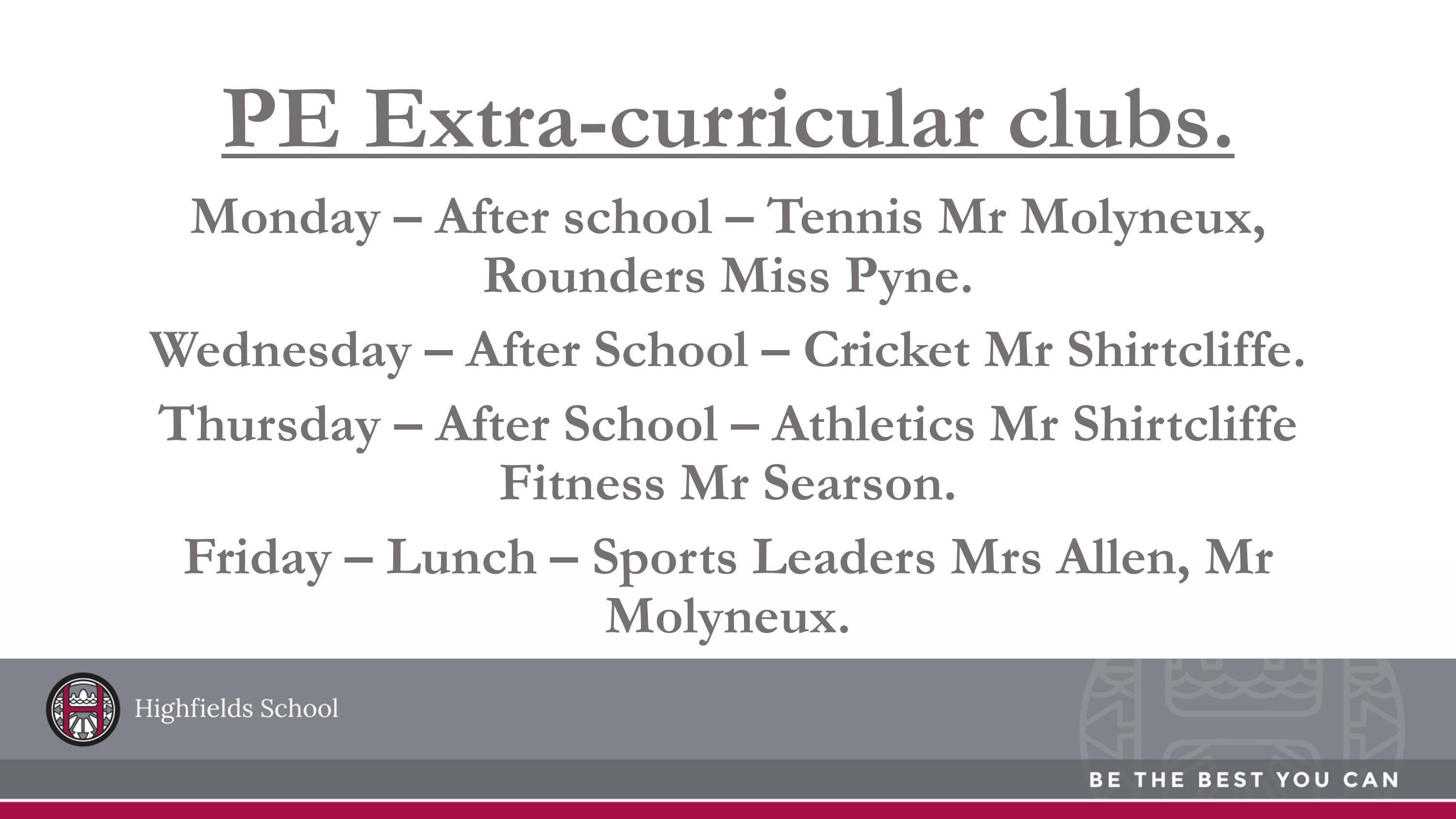 Form Time Activities 08.05.24 by Highfields School - Issuu