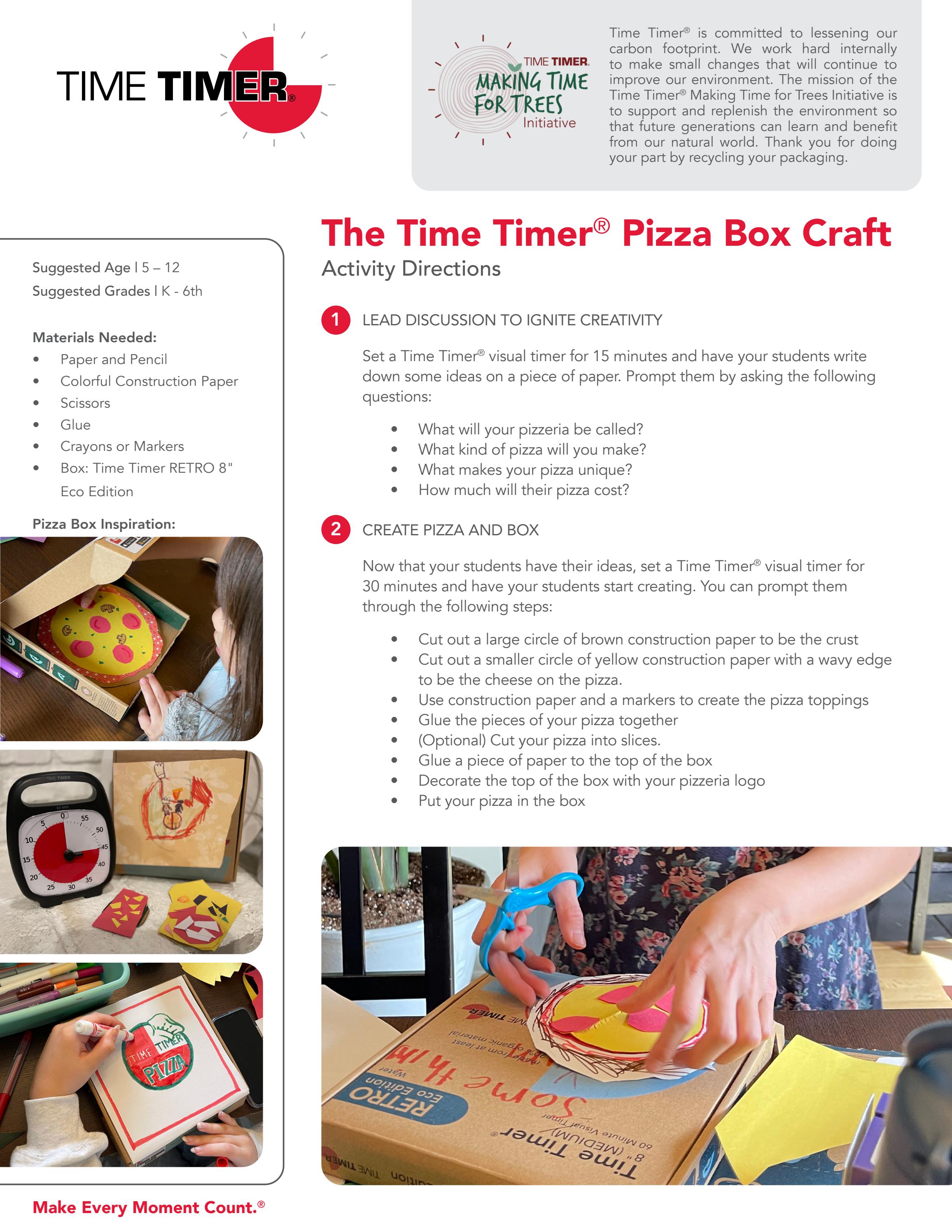 Time Timer® Pizza Box Craft by Time Timer - Issuu