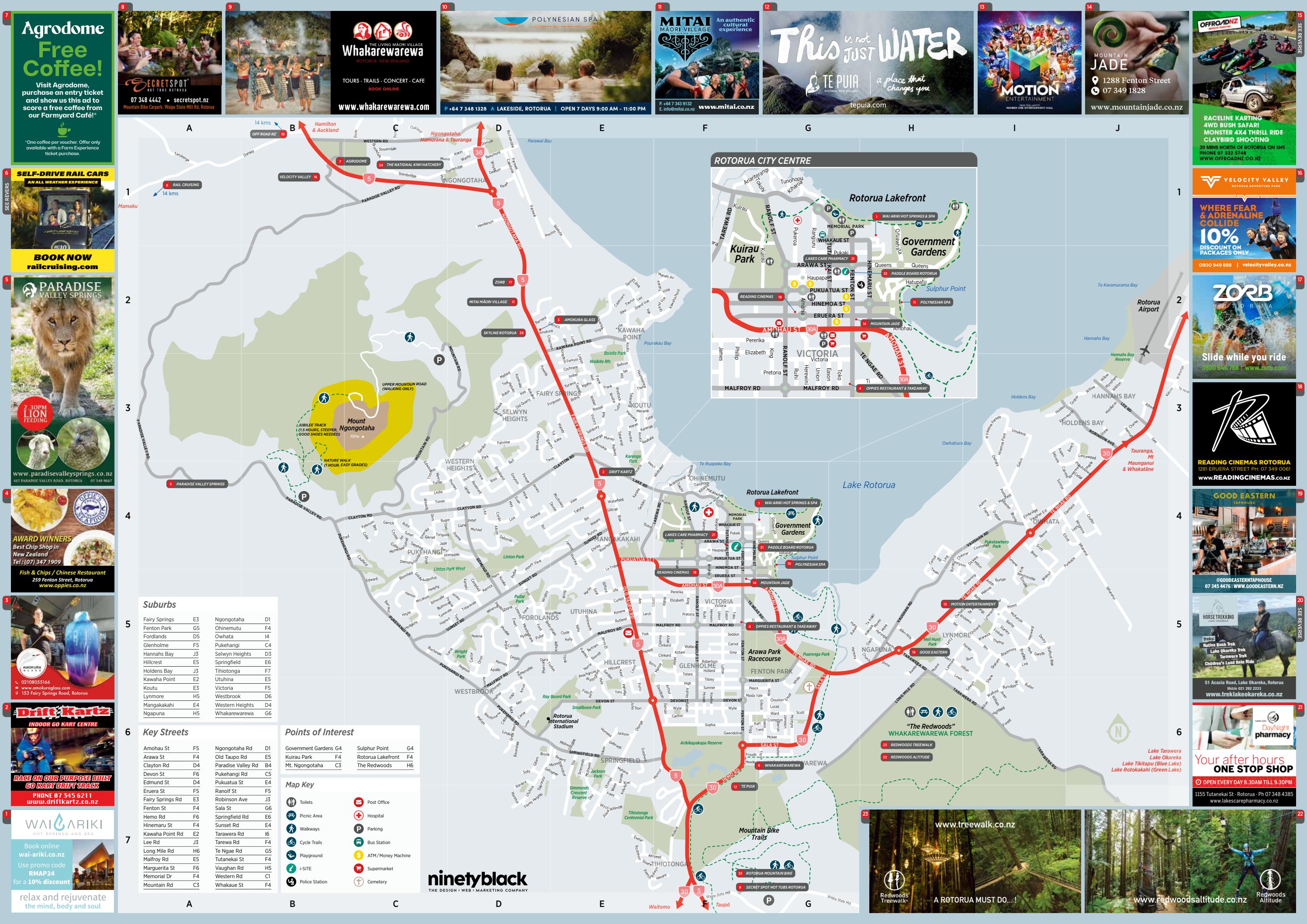 Rotorua Activity Map 2024 by ninetyblack - Issuu