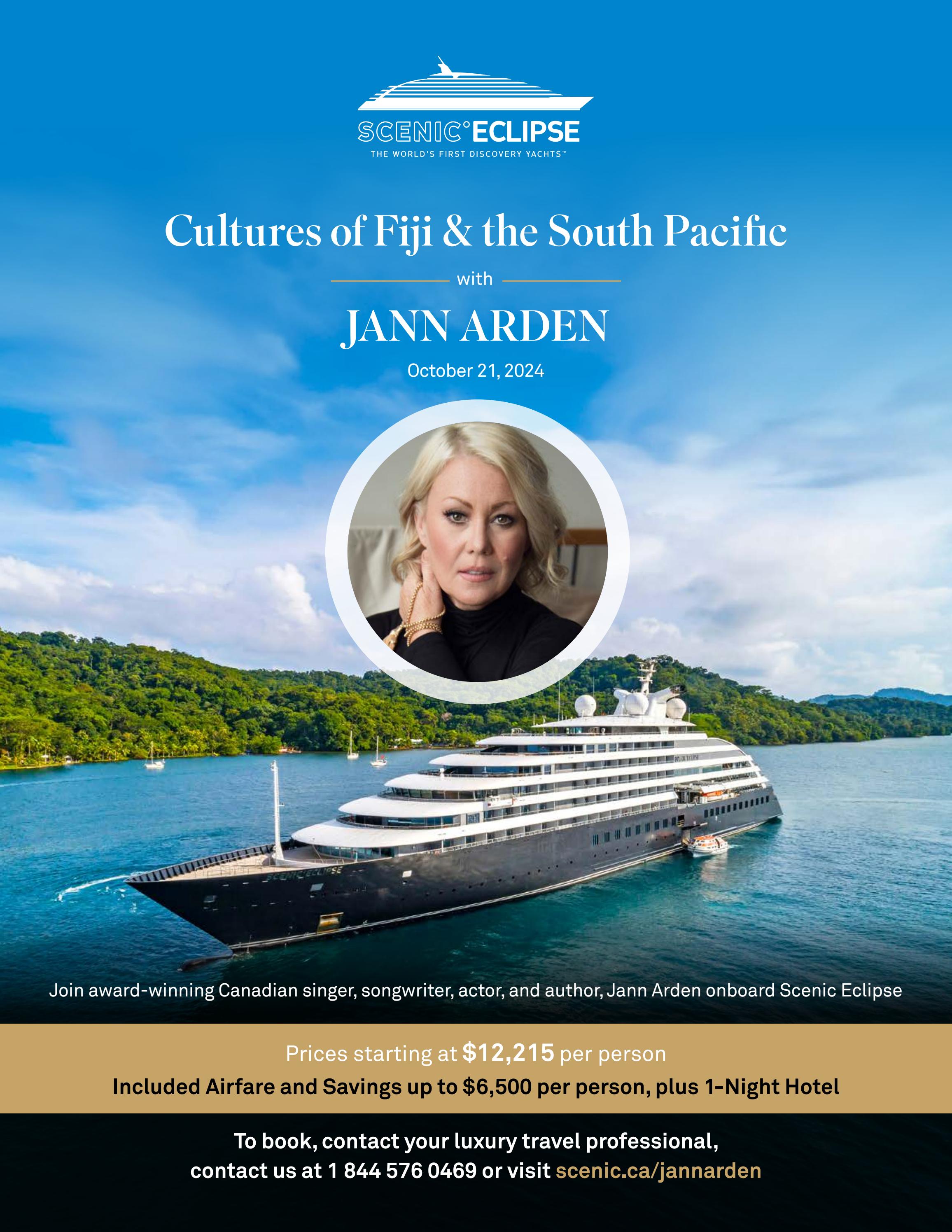 Cultures of Fiji & The South Pacific with Jann Arden by Scenic Canada ...