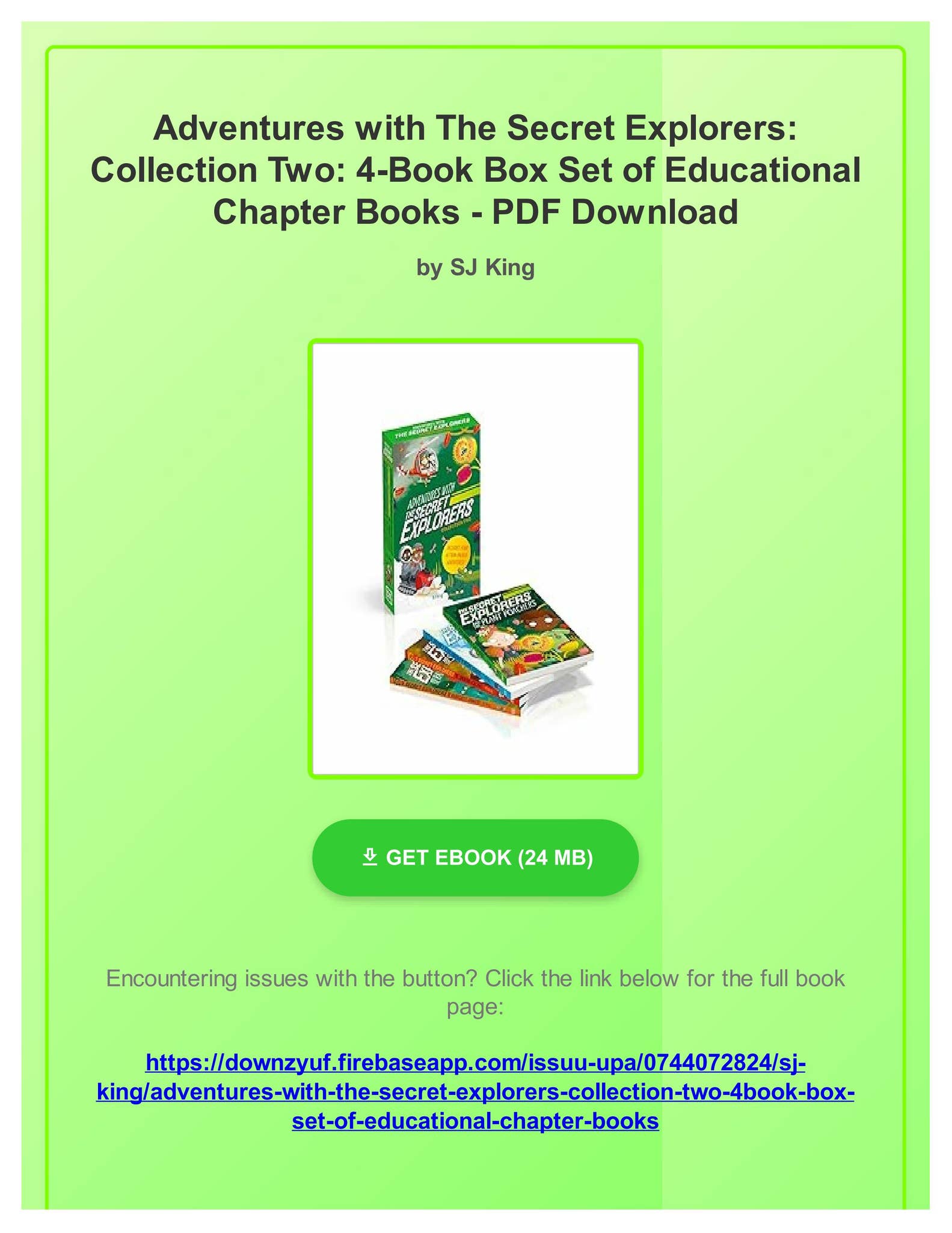 [PDF) Adventures with The Secret Explorers: Collection Two: 4-Book Box ...
