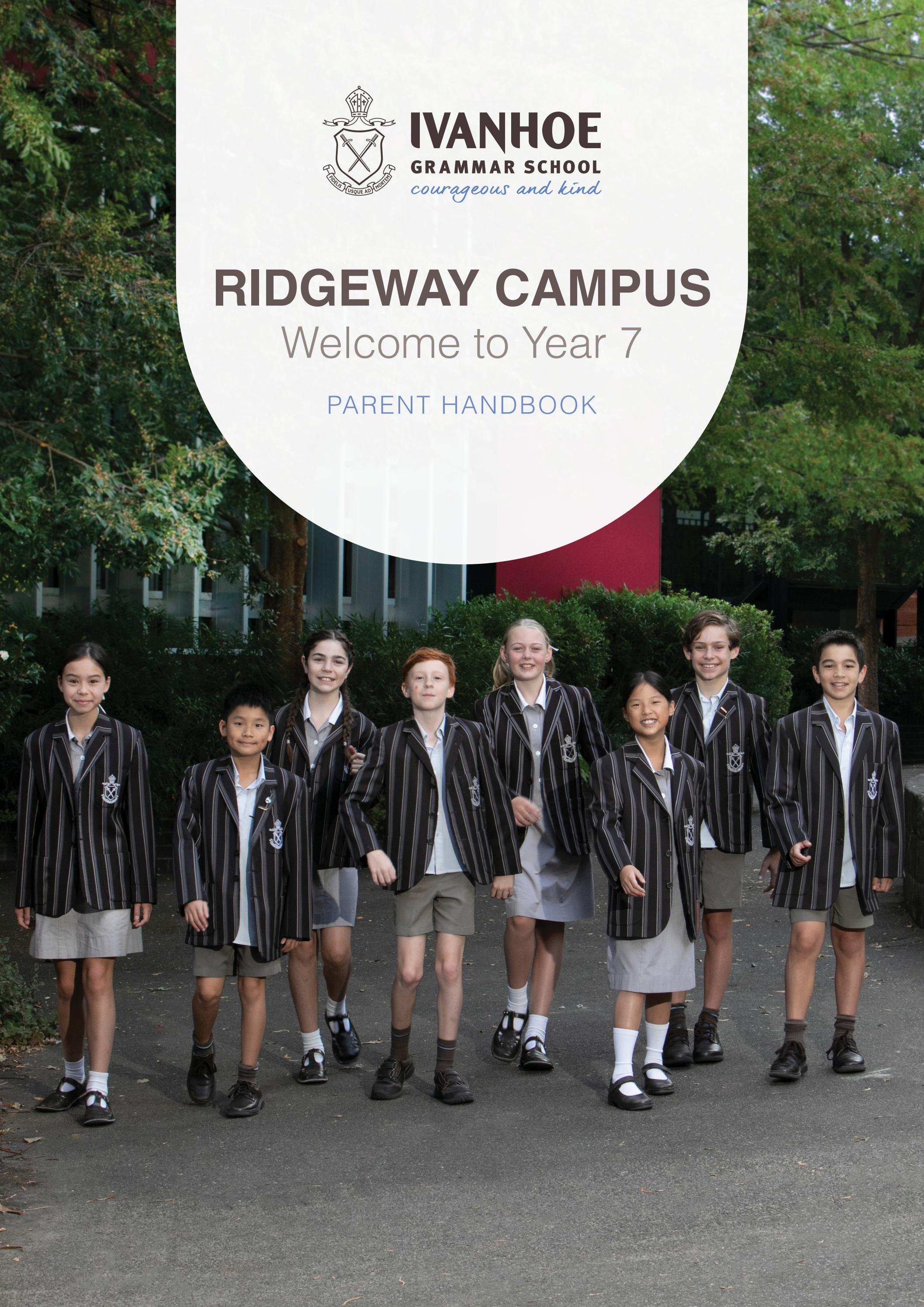 Ridgeway Campus Welcome to Year 7 Parent Handbook by Ivanhoe Grammar School - Issuu