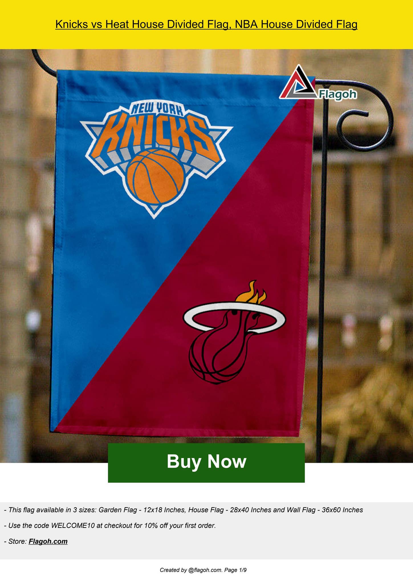 Knicks vs Heat House Divided Flag, NBA House Divided Flag by flagoh - Issuu