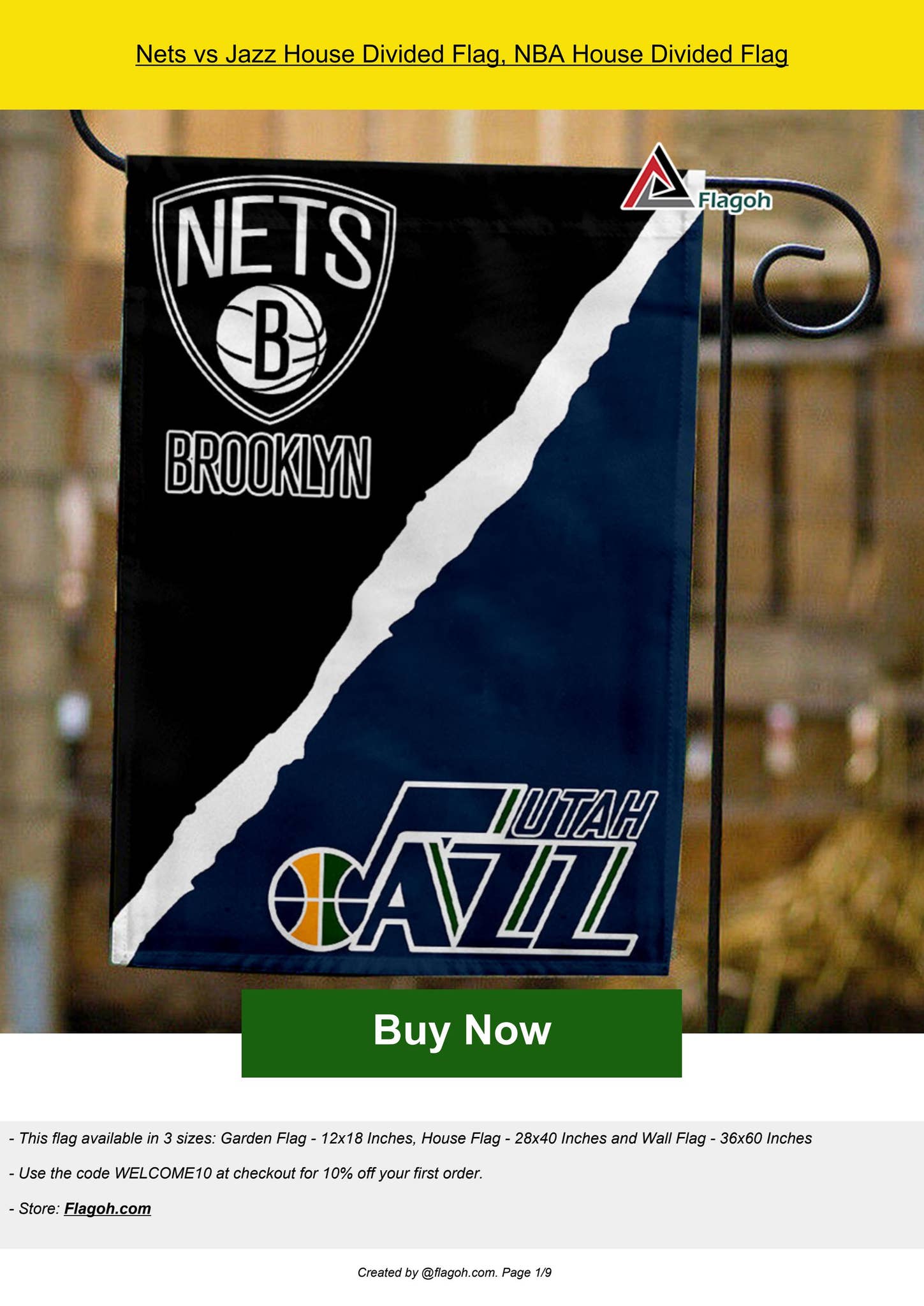Nets vs Jazz House Divided Flag, NBA House Divided Flag by flagoh - Issuu
