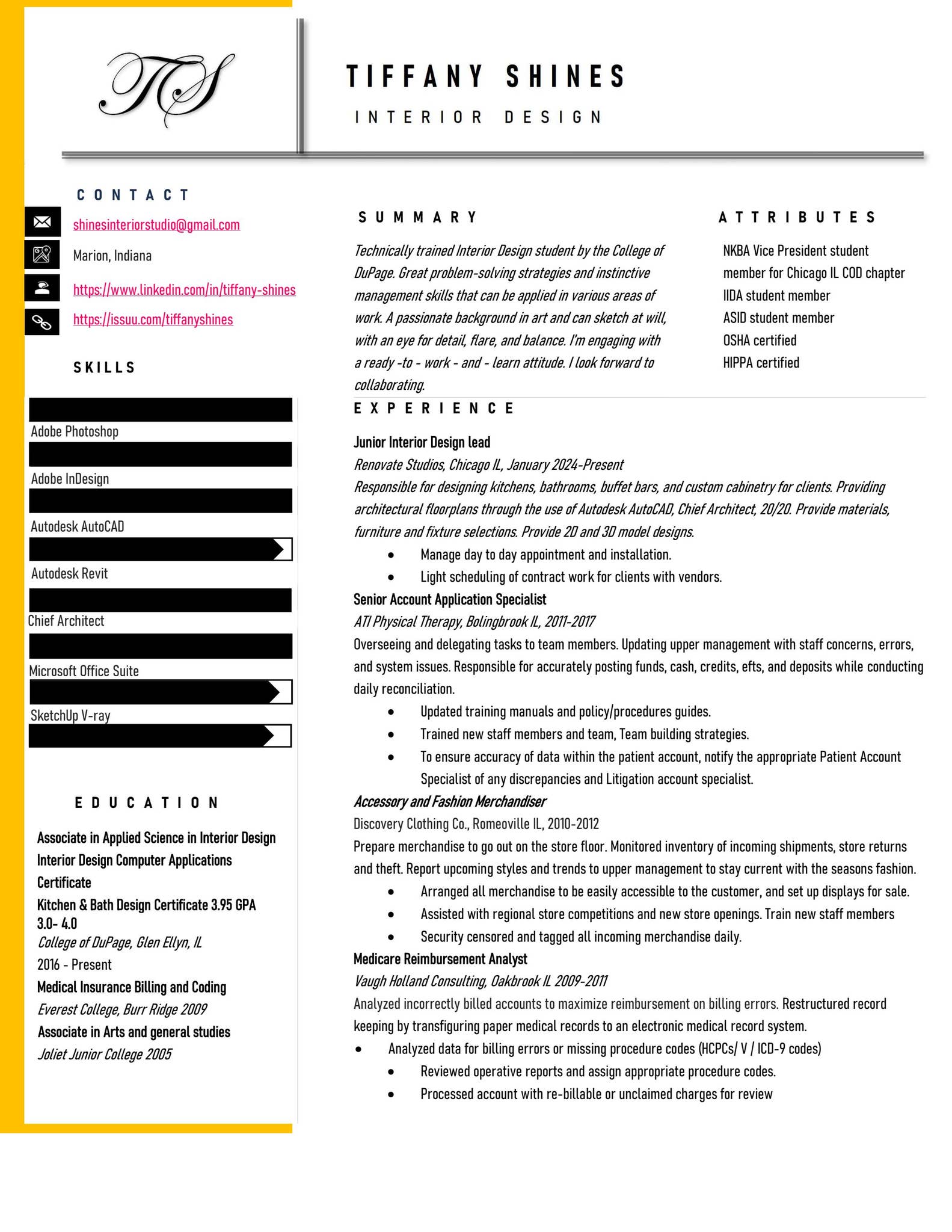 TIFFANY SHINES RESUME by Tiffany Shines - Issuu