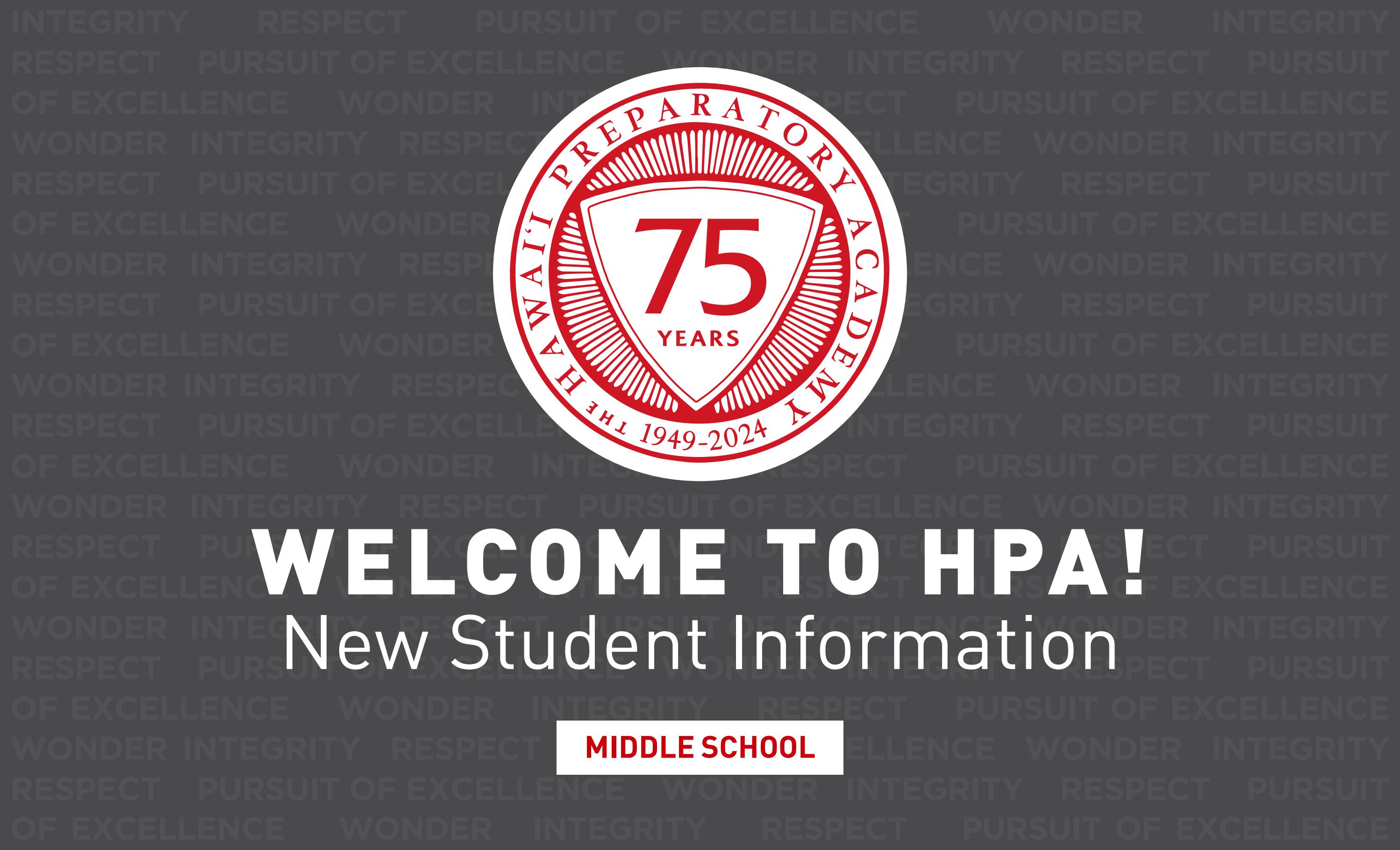HPA Middle School: New Student Information Packet by Hawai‘i Preparatory Academy - Issuu