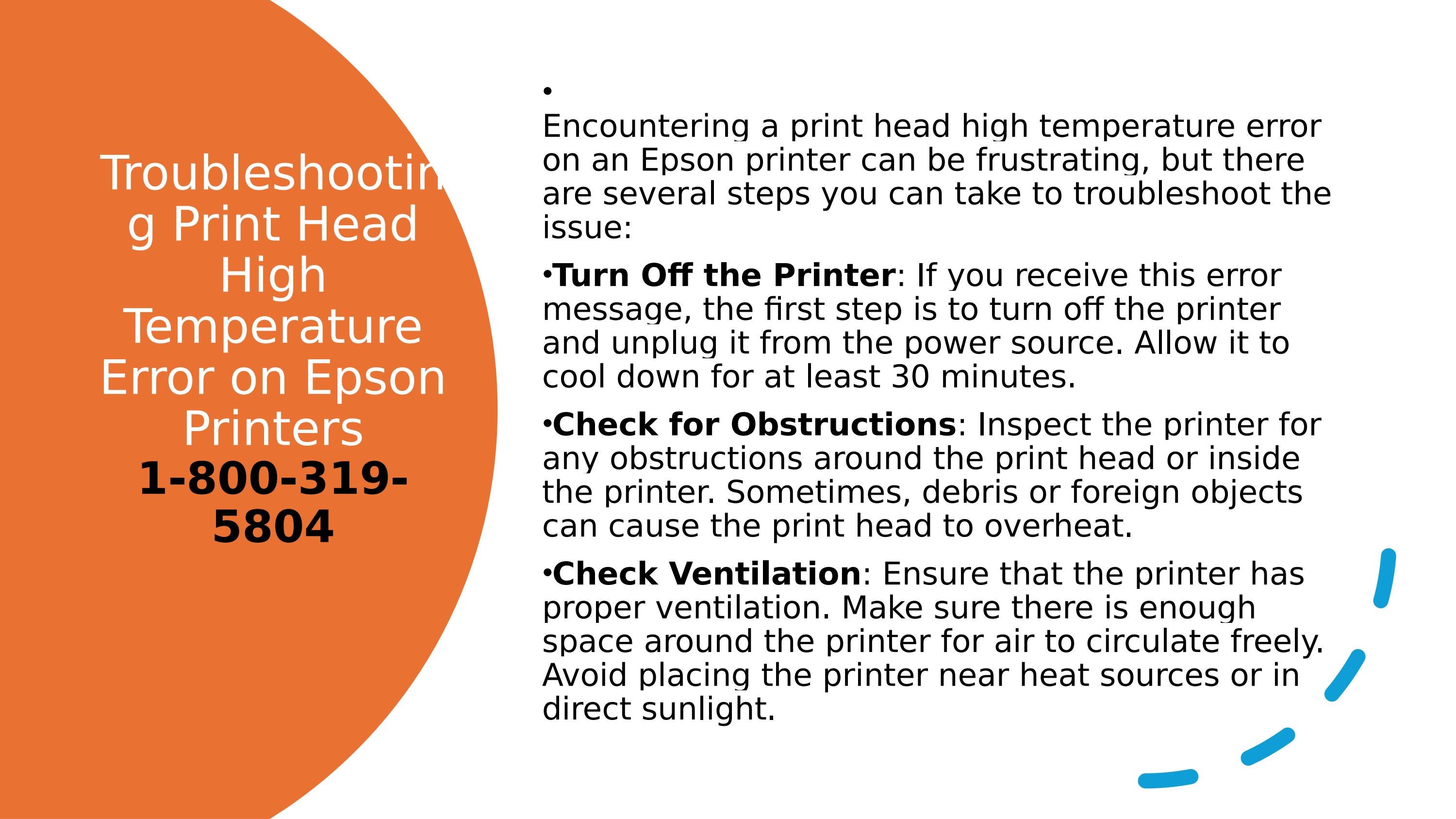 Print (1-800-319-5804) Head High Temperature Error on Epson Printer by ...