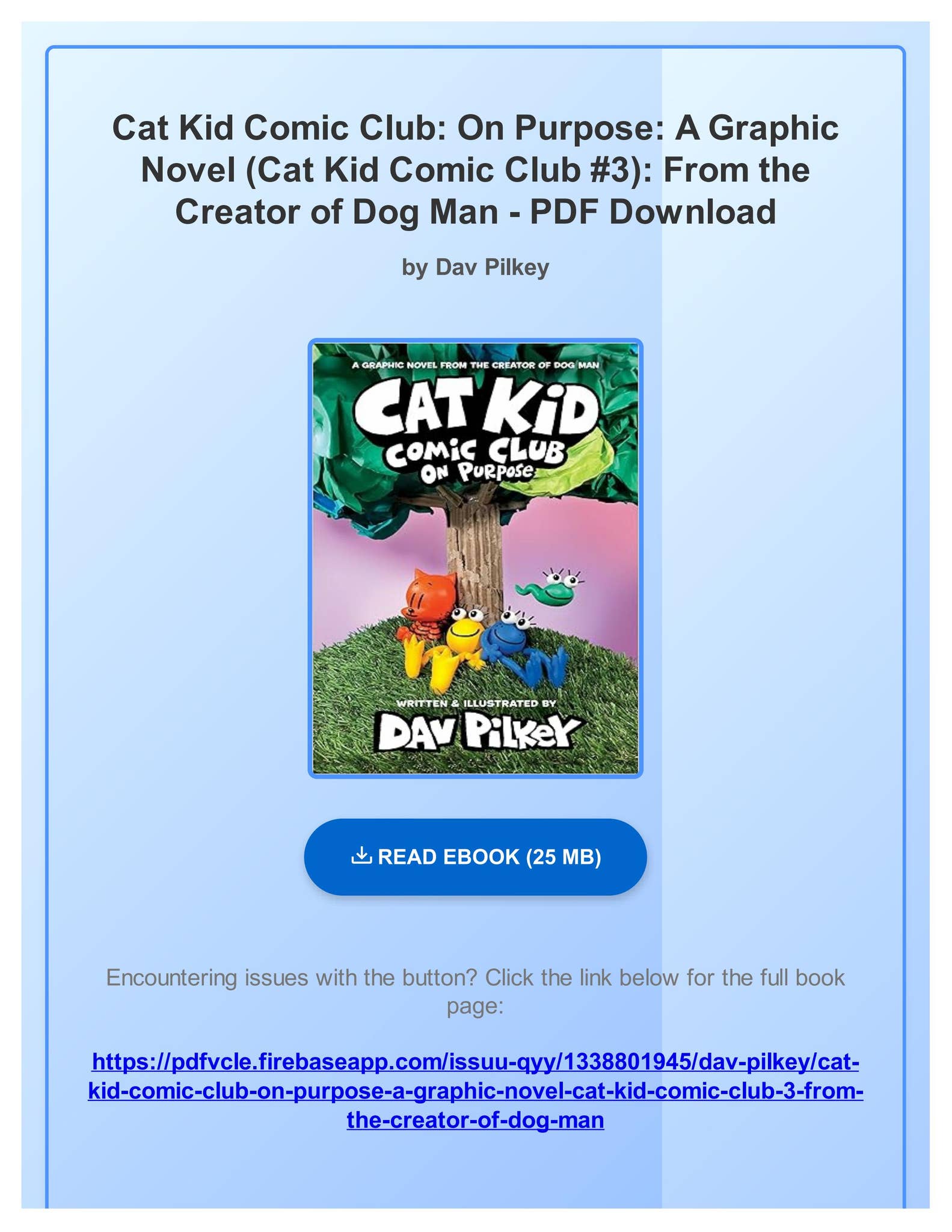 PDF Cat Kid Comic Club: On Purpose: A Graphic Novel (Cat Kid Comic Club ...