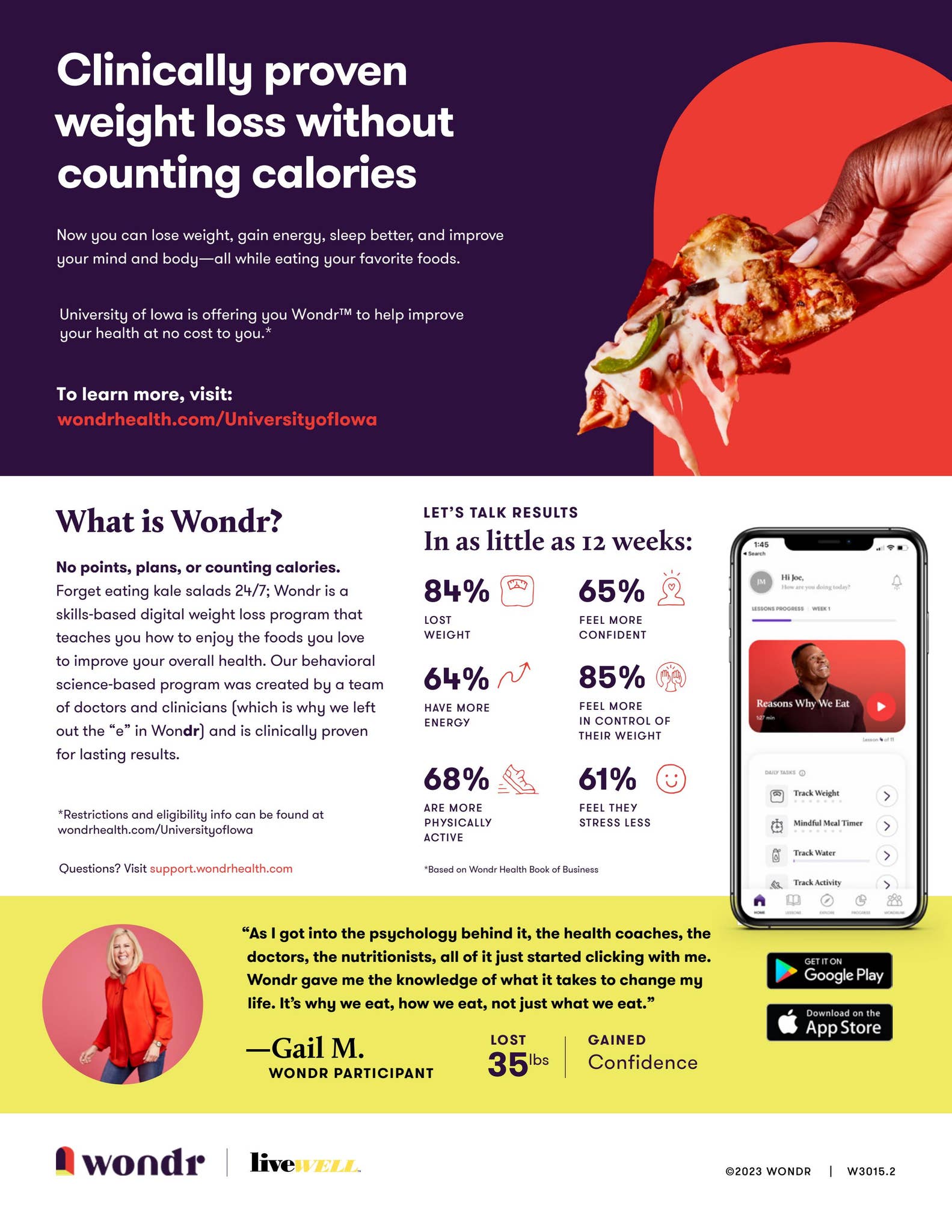 Wondr Health Flyer 2024 by liveWELL program at University of Iowa - Issuu