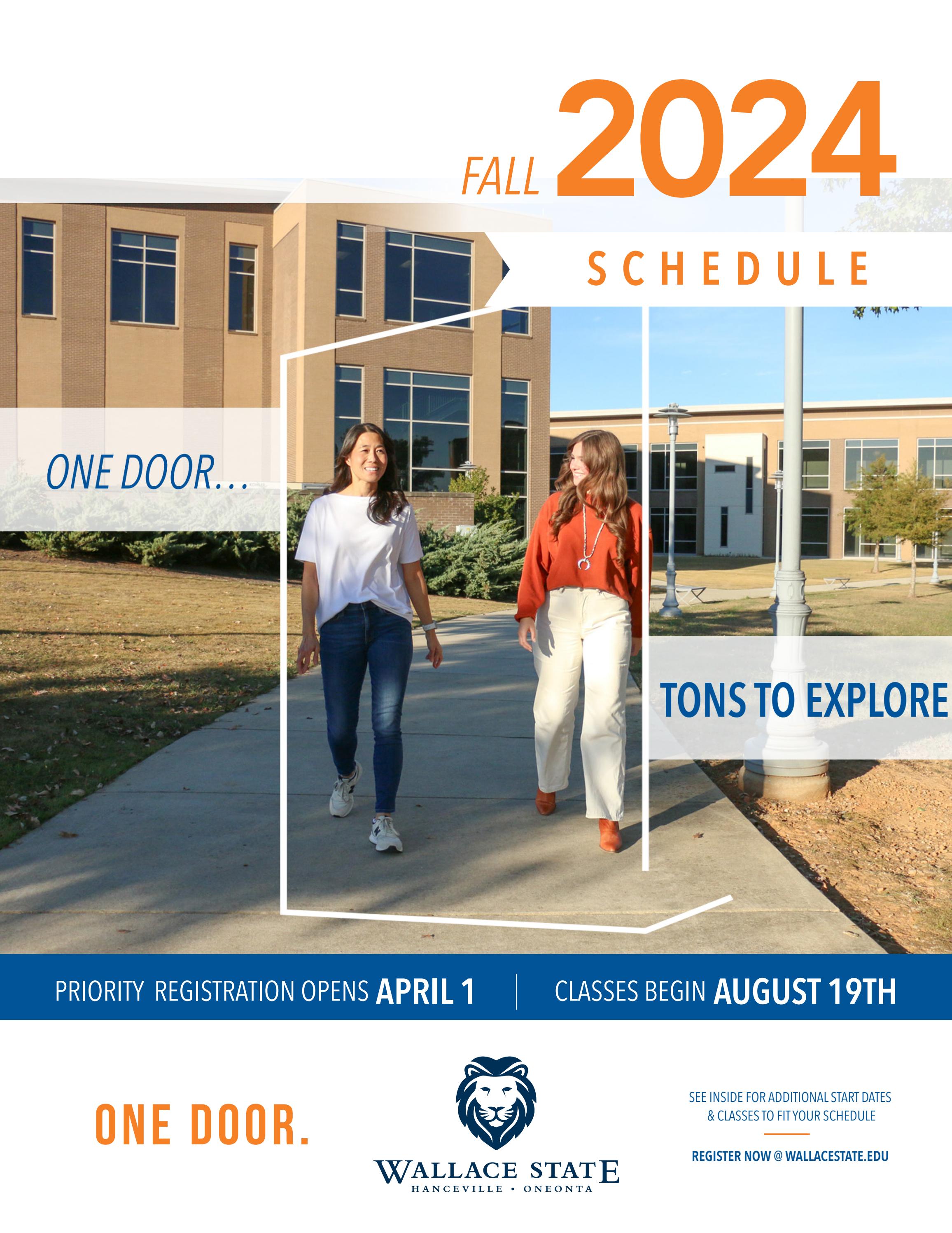 Fall 2024 Schedule by Wallace State Community College - Issuu