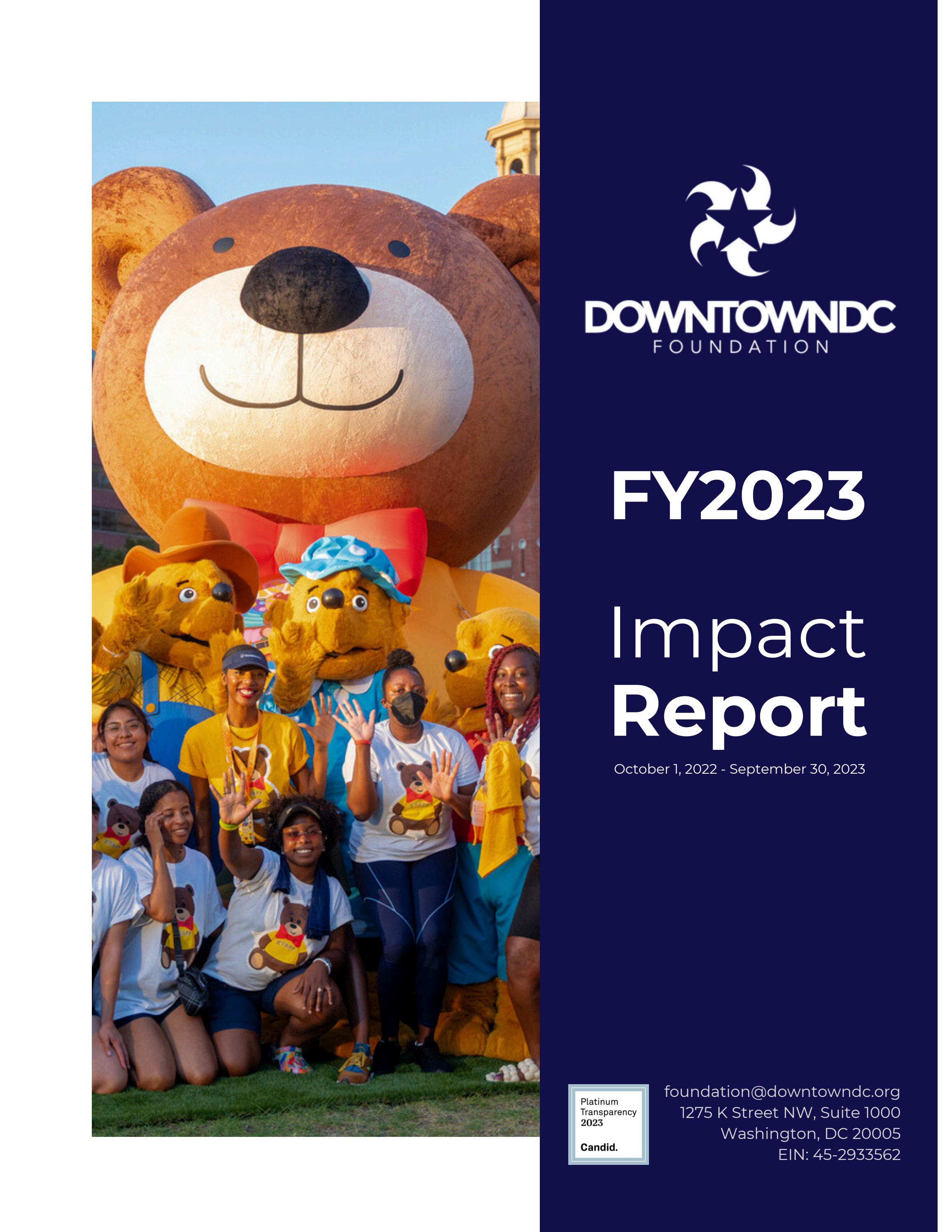 DowntownDC Foundation FY2023 Impact Report by DowntownDCBID - Issuu