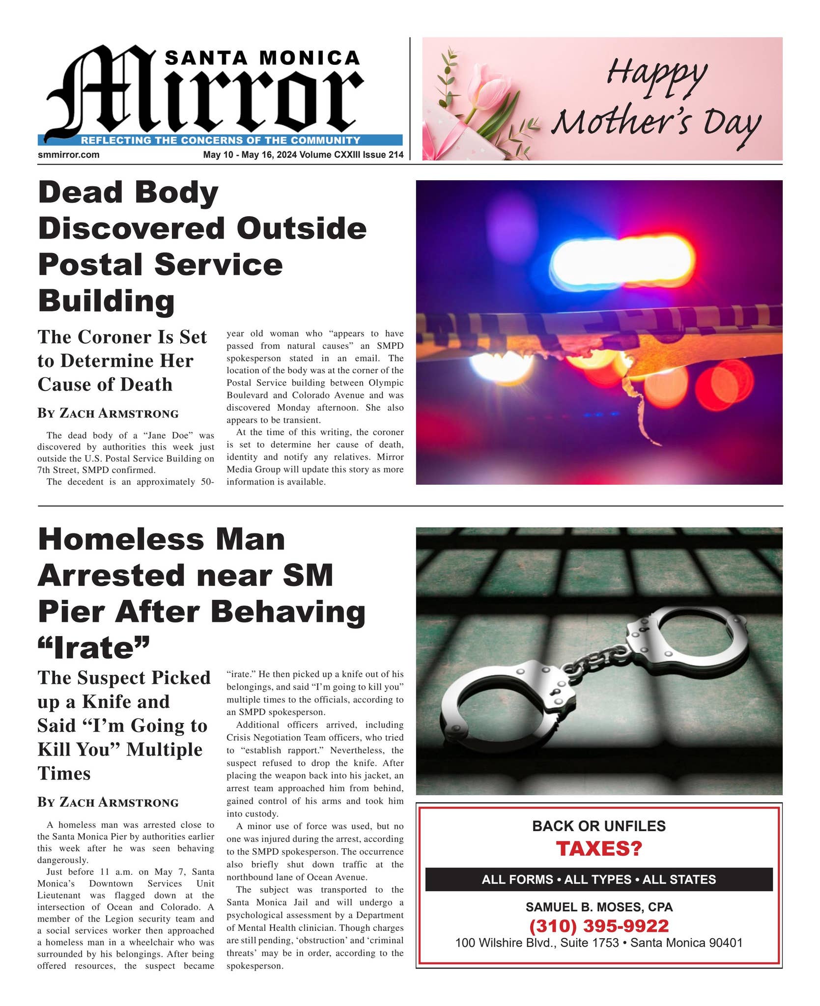 Santa Monica Mirror: May 10 - May 9, 2024 by Mirror Media Group/ Modoc ...