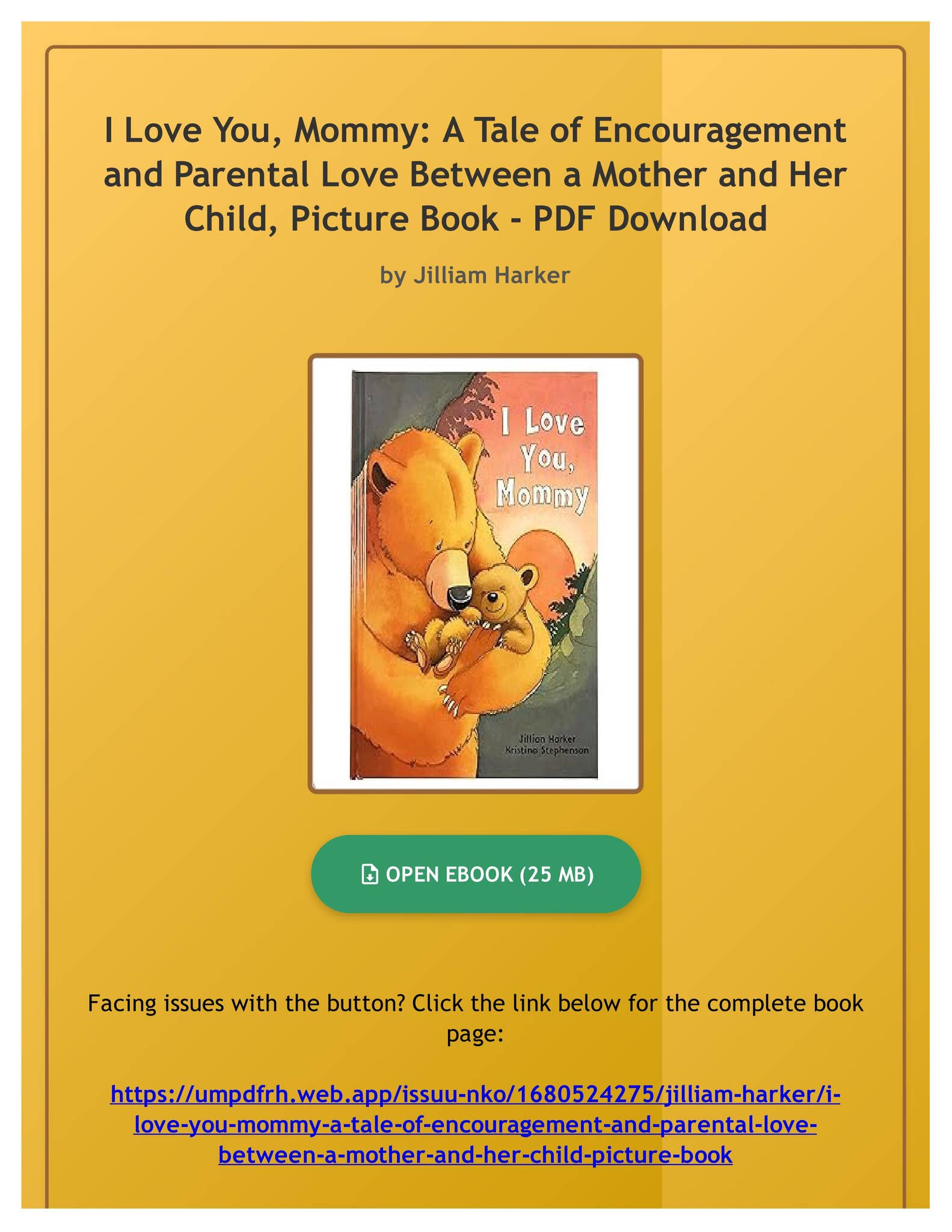 Pdf Free I Love You, Mommy: A Tale of Encouragement and Parental Love ...