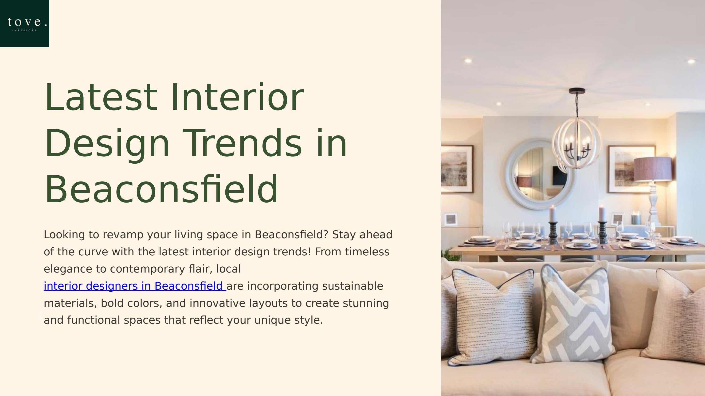 What Are the Latest Interior Design Trends for In Beaconsfield by Tove ...
